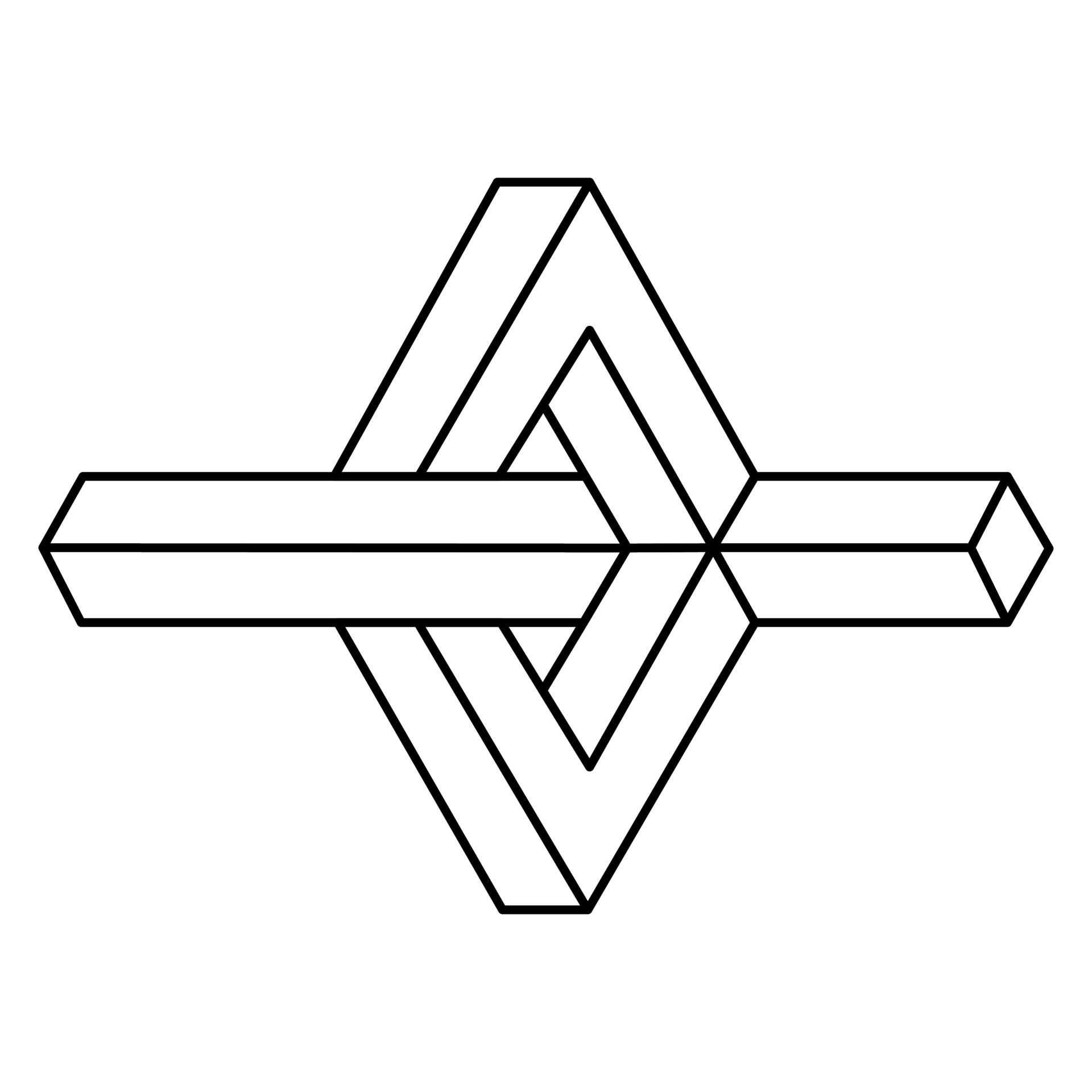 Impossible Shape Optical Illusion Object 3d Illustration Optical Art Figure 4846831 Vector