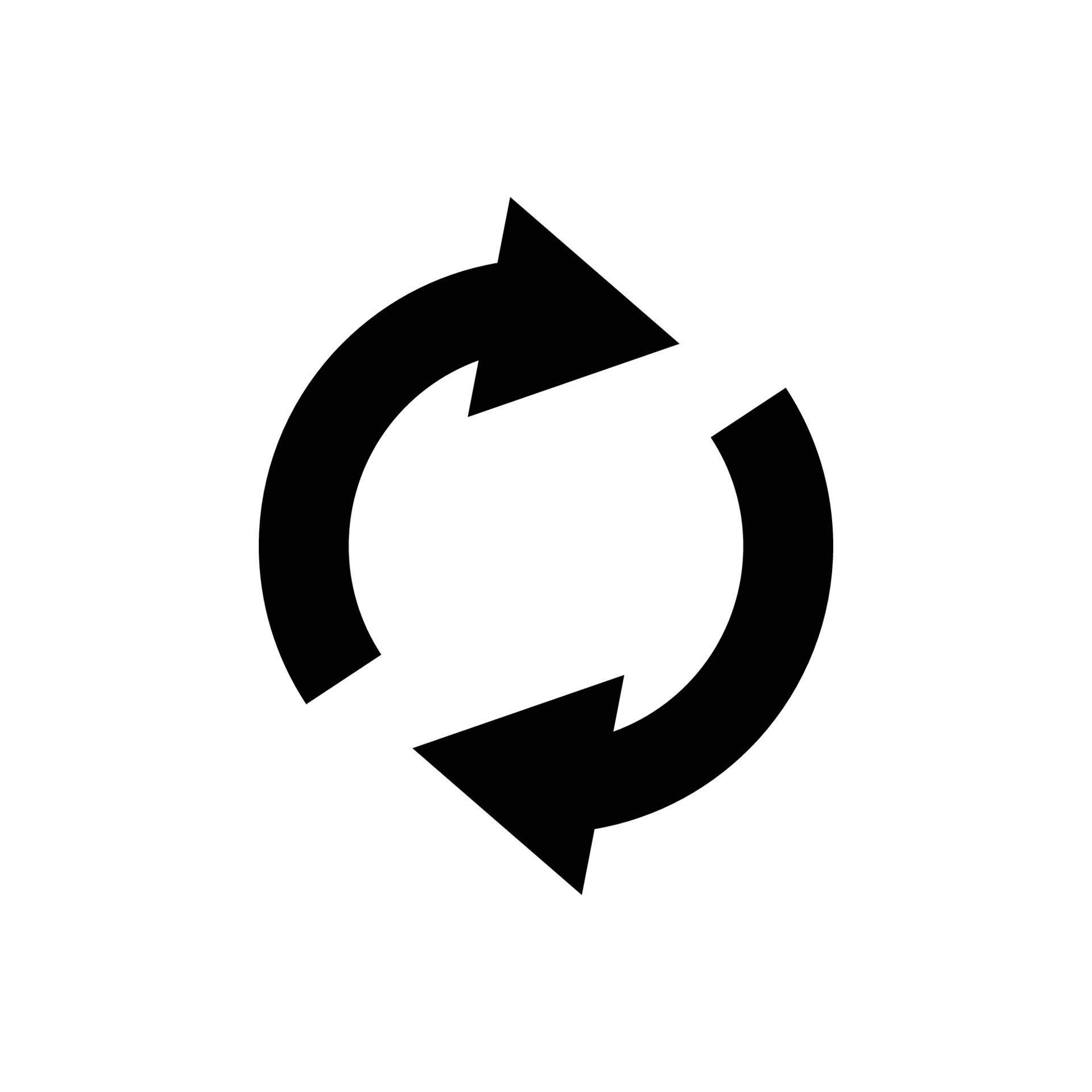 Circular arrow circle arrow icon rotation restart. Design template ...