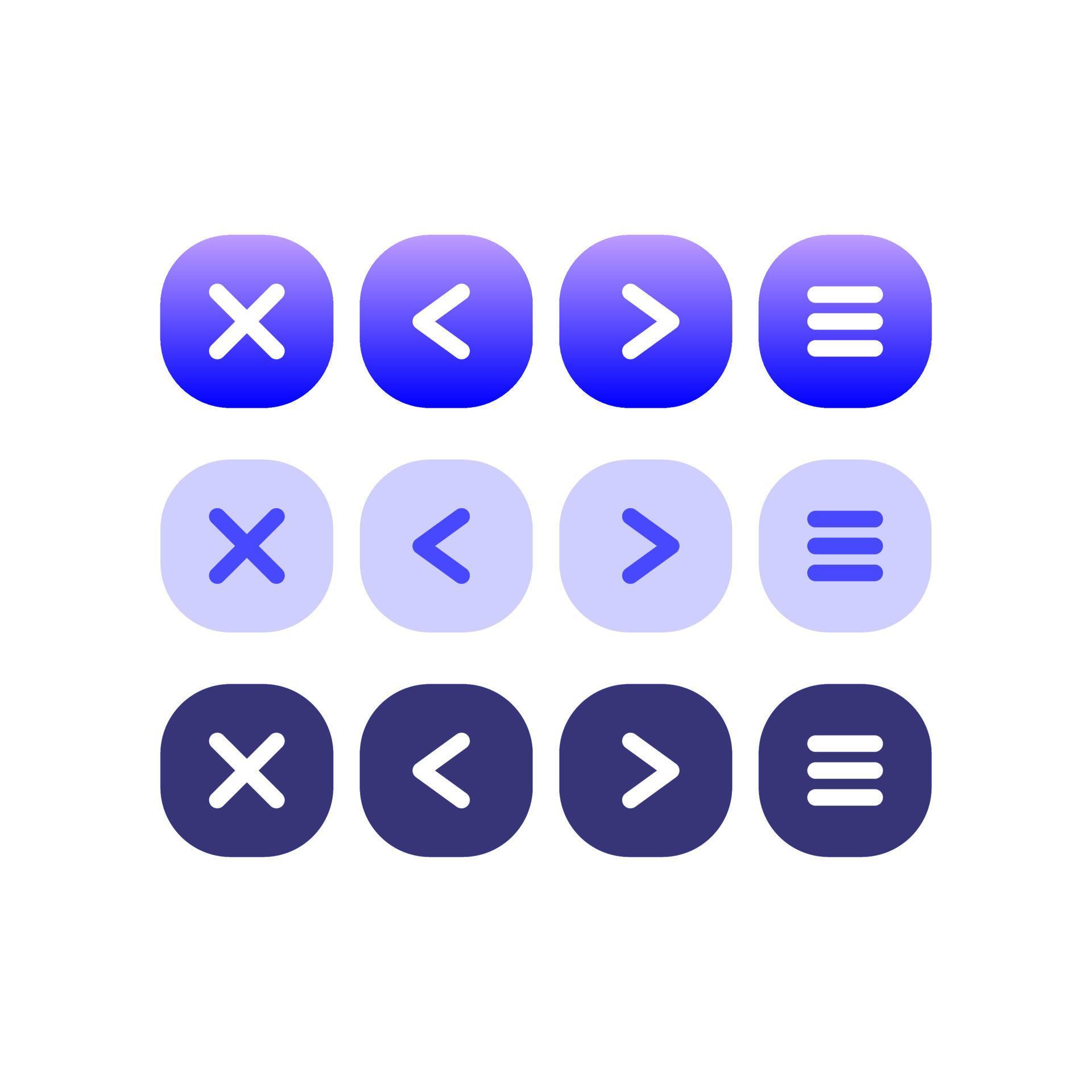 UI Gradient Button Icon Kits 4865048 Vector Art at Vecteezy