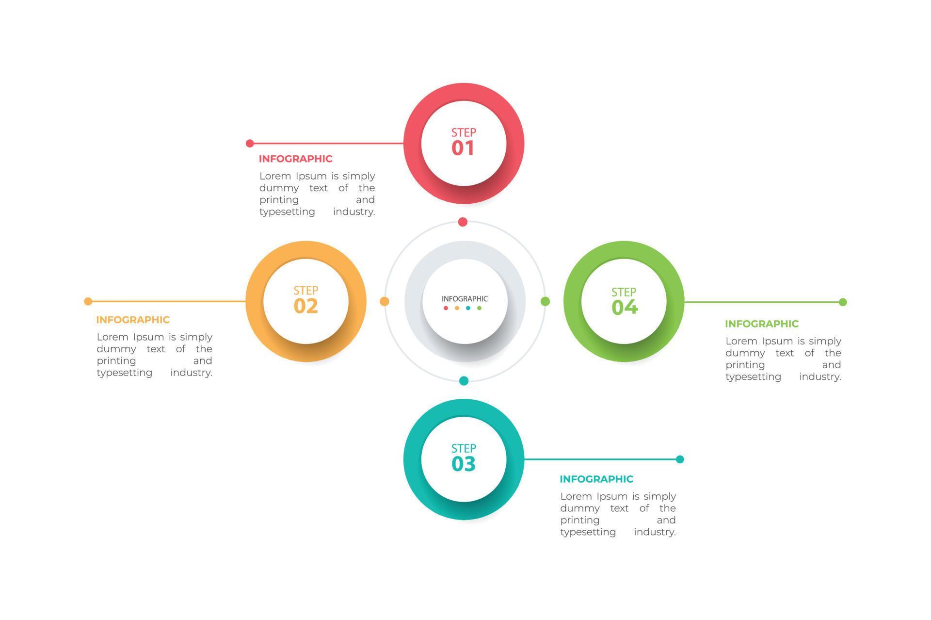 Business data visualization. Process chart. Abstract elements of graph ...