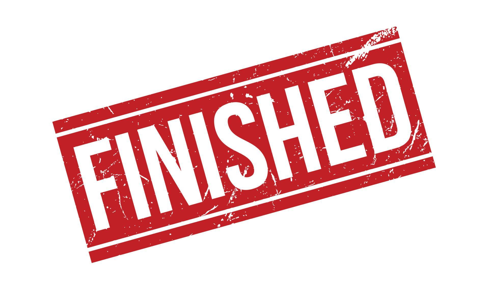 Finished Rubber Stamp. Red Finished Rubber Grunge Stamp Seal Vector ... Finished Rubber Stamp. Red Finished Rubber Grunge Stamp Seal Vector ...
