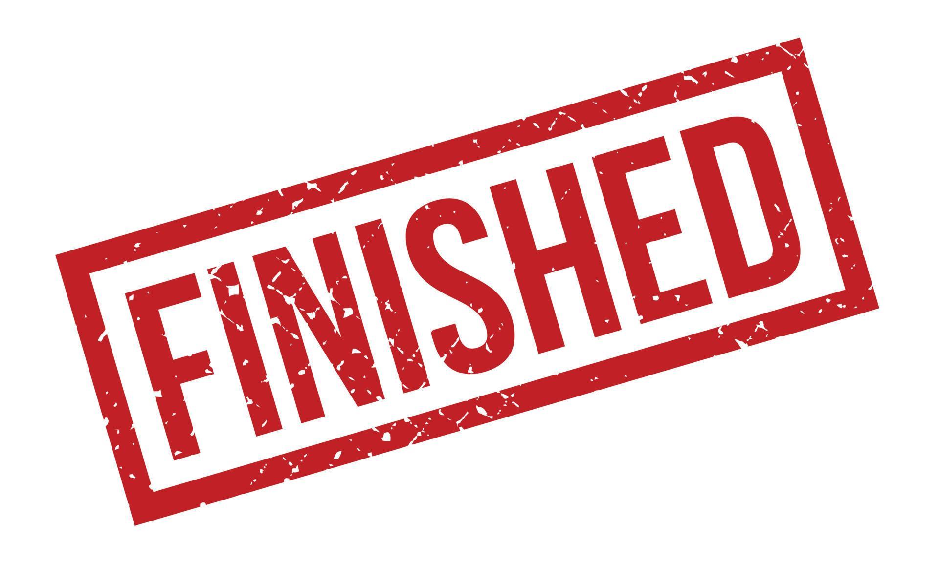 Finished Rubber Stamp. Red Finished Rubber Grunge Stamp Seal Vector ... Finished Rubber Stamp. Red Finished Rubber Grunge Stamp Seal Vector ...