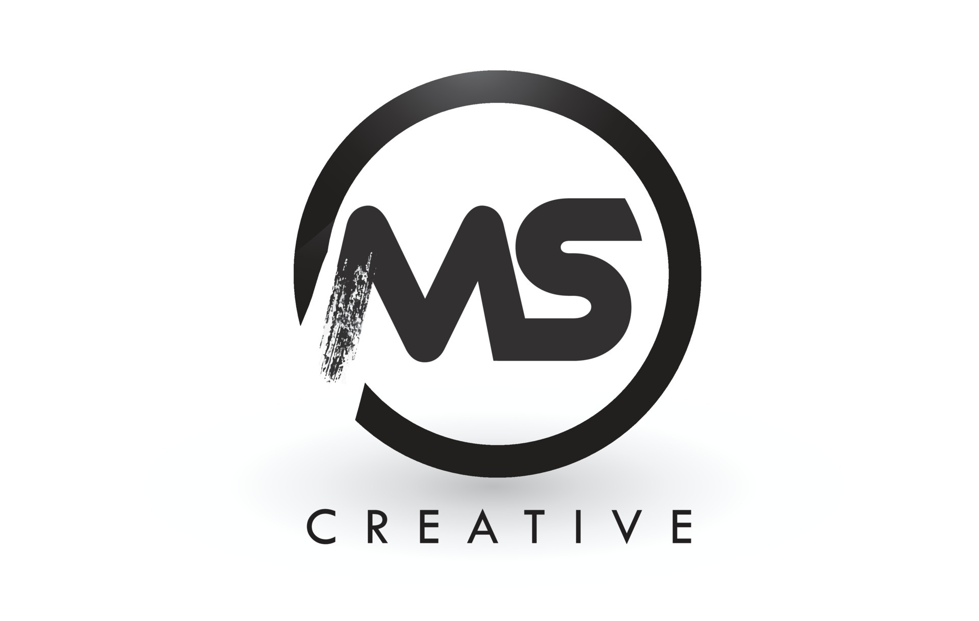 MS Brush Letter Logo Design. Creative Brushed Letters Icon Logo ... MS Brush Letter Logo Design. Creative Brushed Letters Icon Logo ...