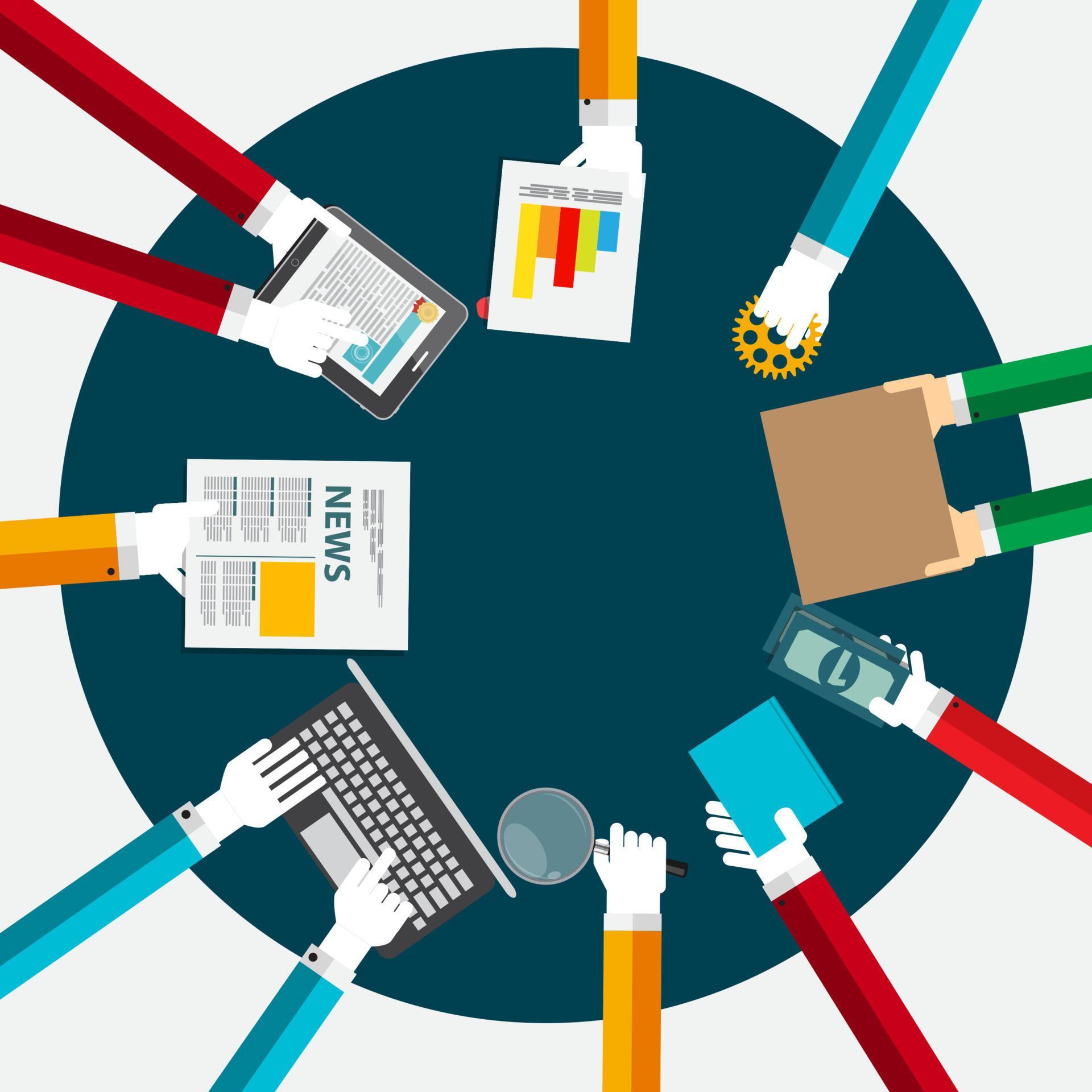 Team Work Flat Concept Vector Illustration 4906218 Vector Art at Vecteezy