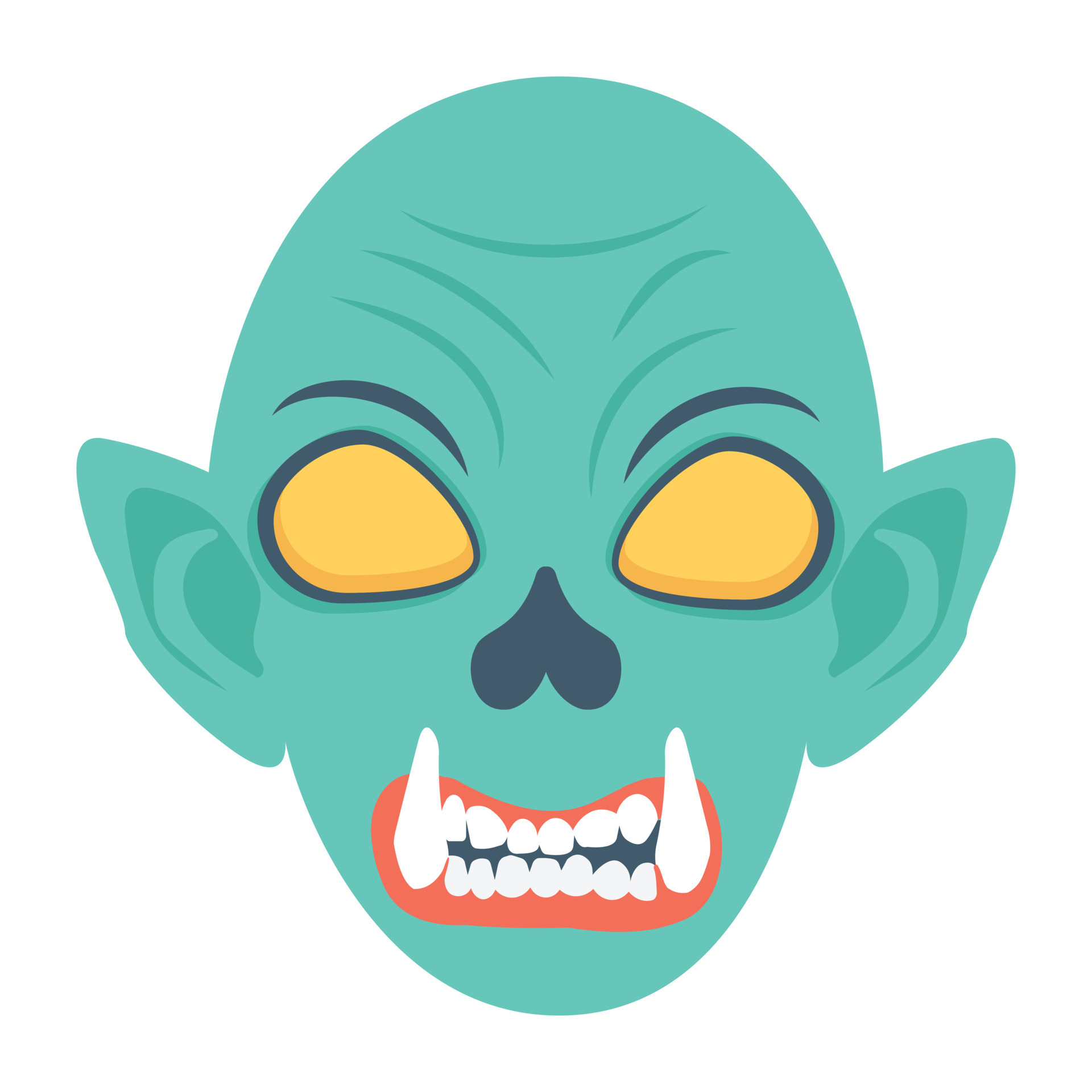 Scary Face Vector 4908374 Vector Art at Vecteezy