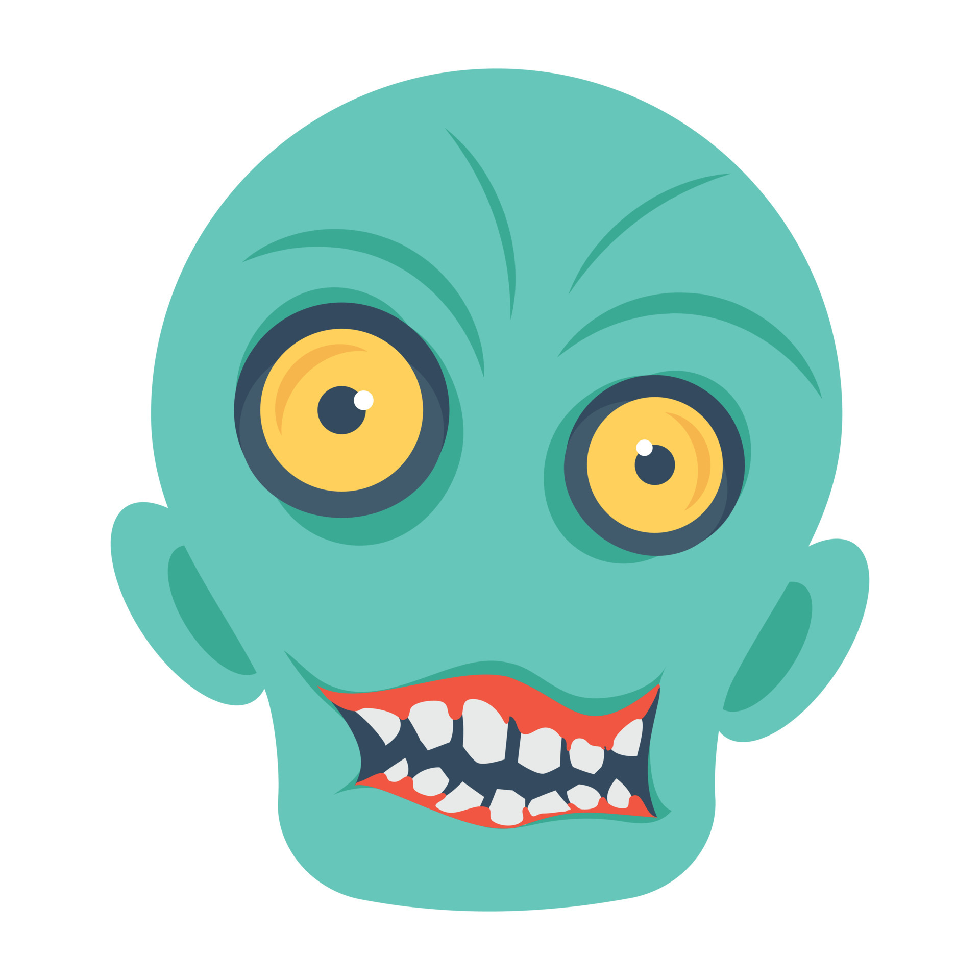 Scary Face Vector 4908433 Vector Art at Vecteezy