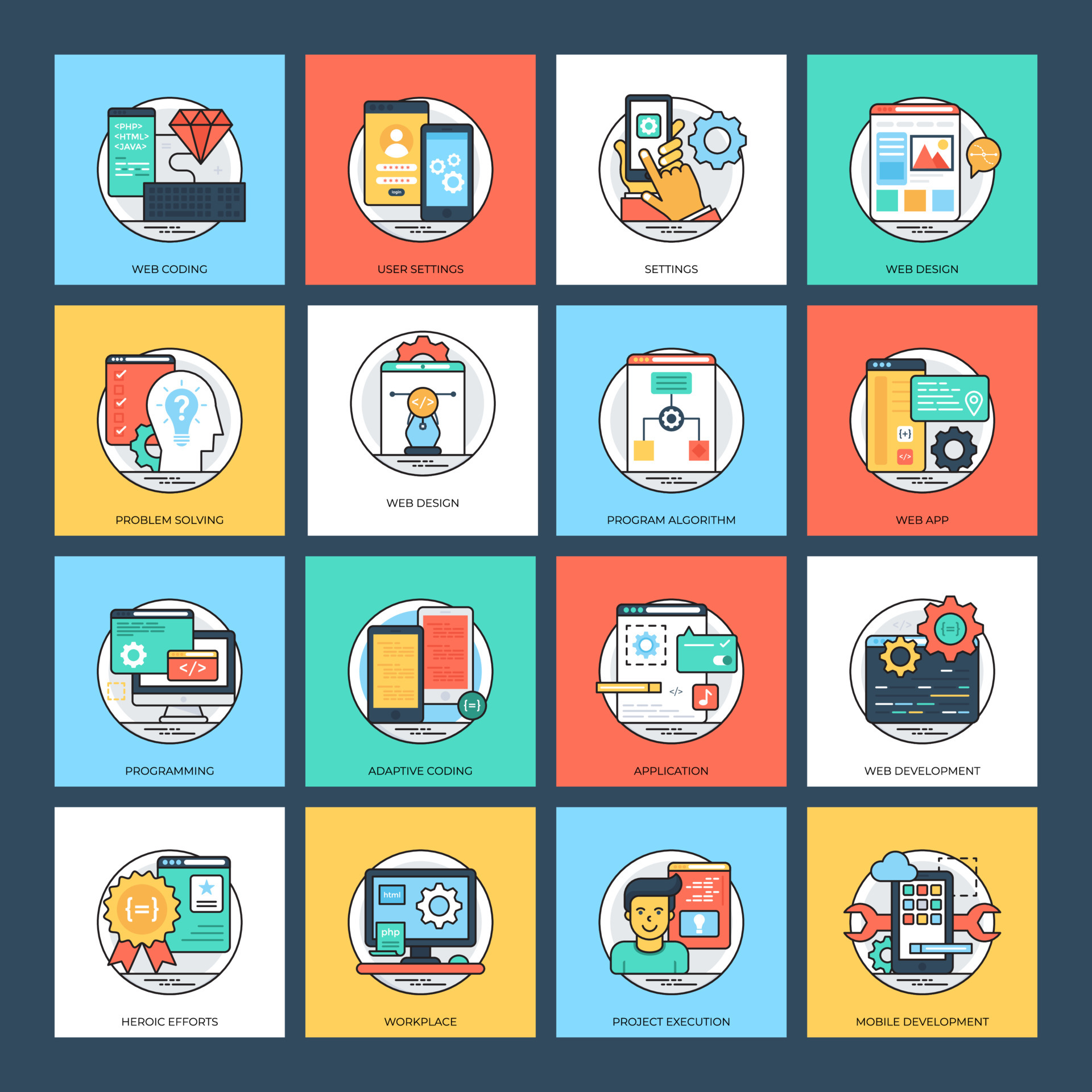 Web Design Concepts 4909275 Vector Art at Vecteezy