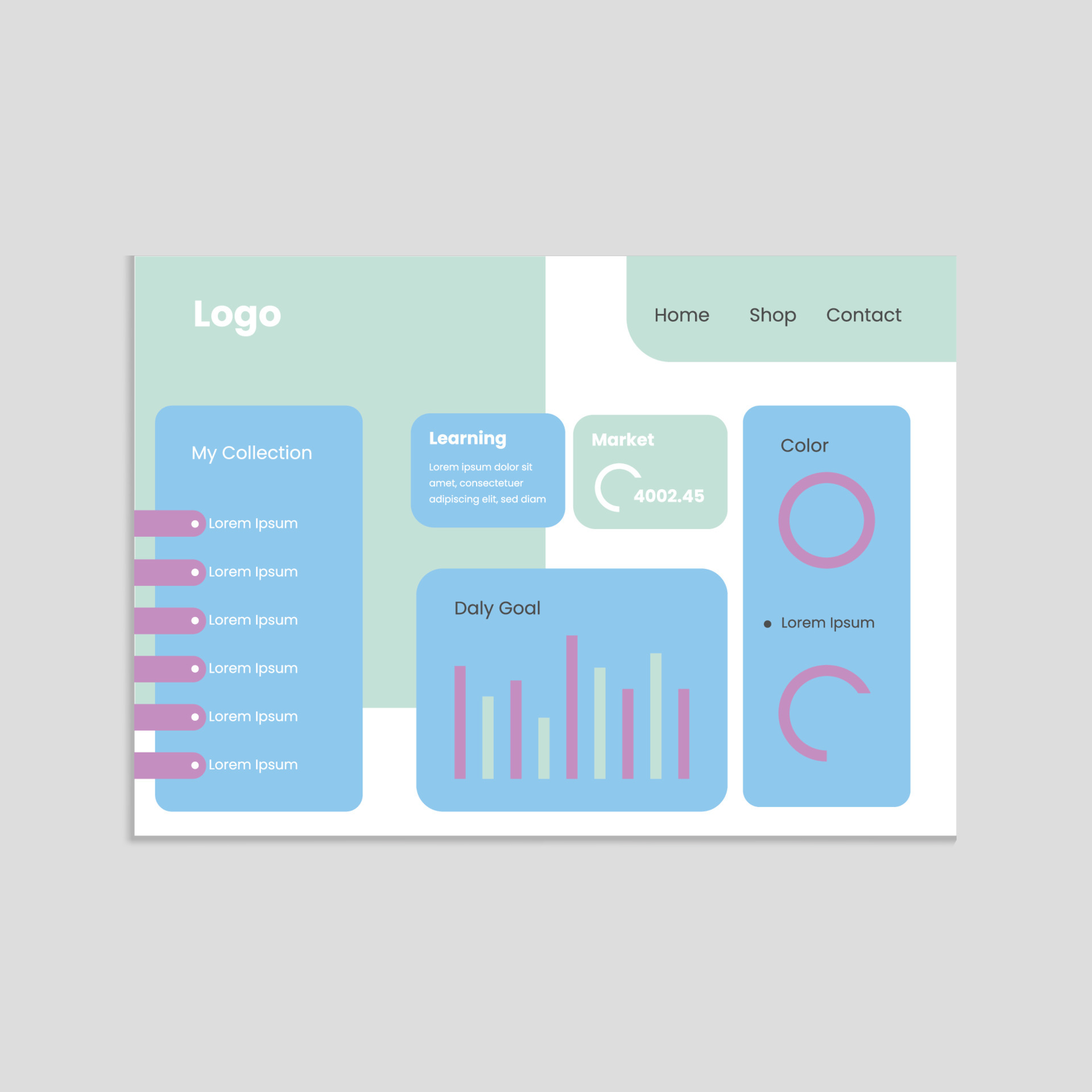 Colorful business modern admin dashboard 4915033 Vector Art at Vecteezy