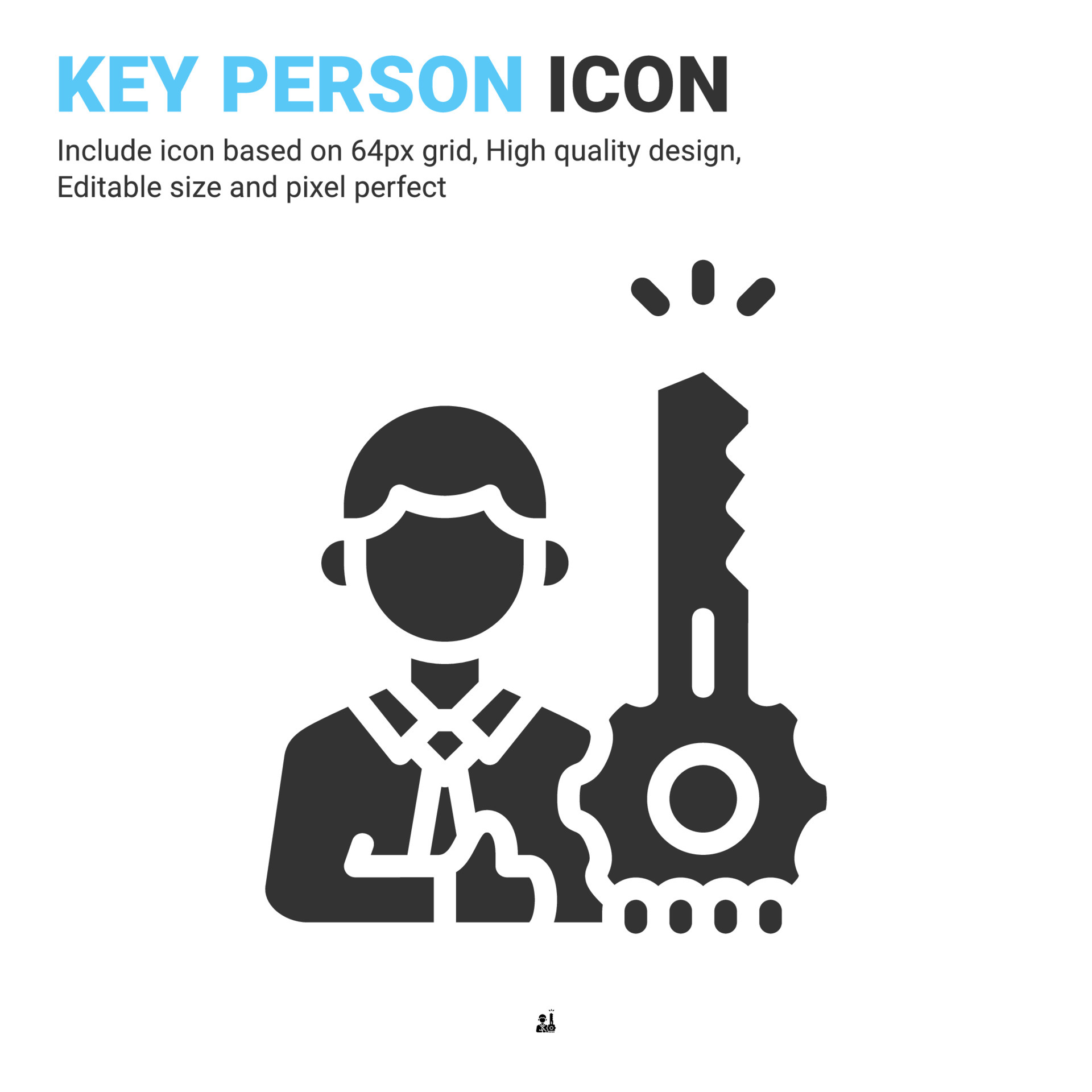 Key Person Icon Vector With Glyph Style Isolated On White Background key-person-icon-vector-with-glyph-style-isolated-on-white-background
