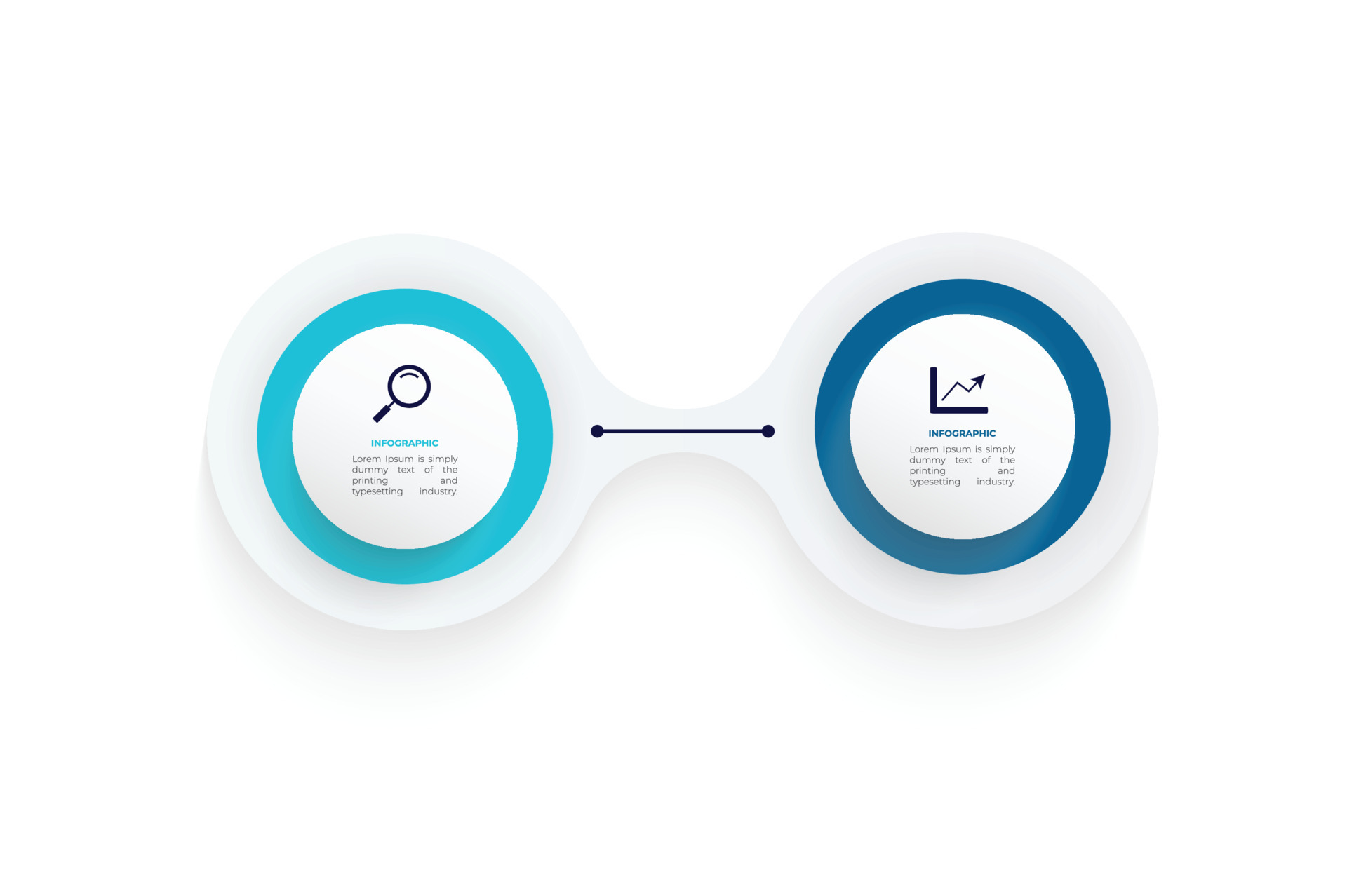 Business data visualization. Process chart. Abstract elements of graph ...