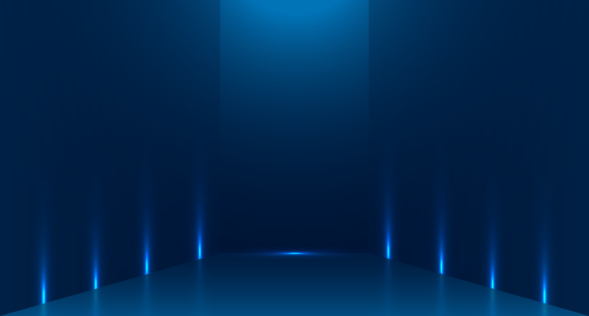 Blue empty room studio used for background and display of content ...