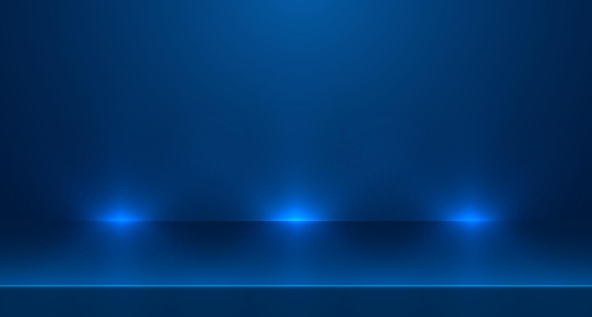 Blue empty room studio used for background and display of content ...