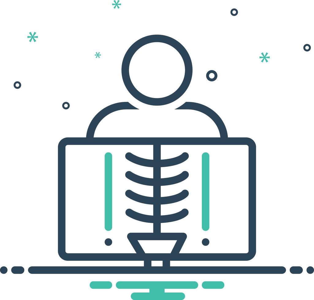 Mix icon for x ray 4945097 Vector Art at Vecteezy