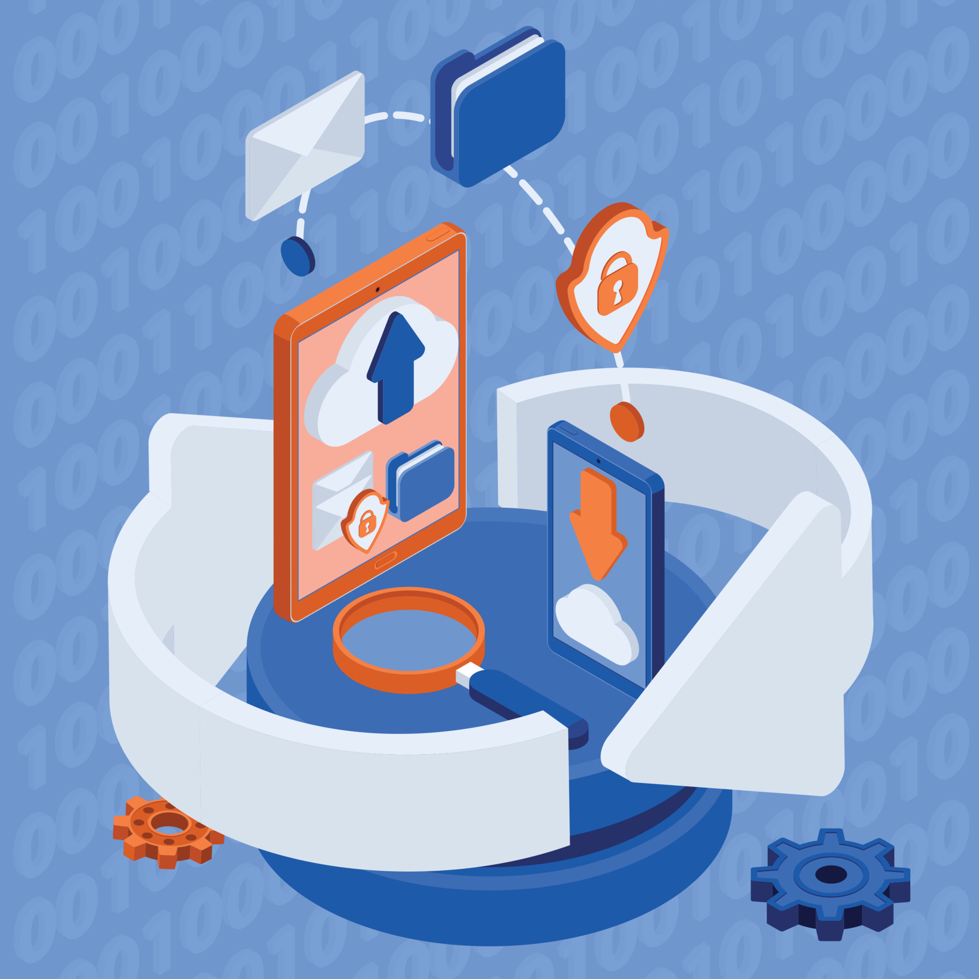 Big Data Analysis Processing 4957796 Vector Art At Vecteezy 4980