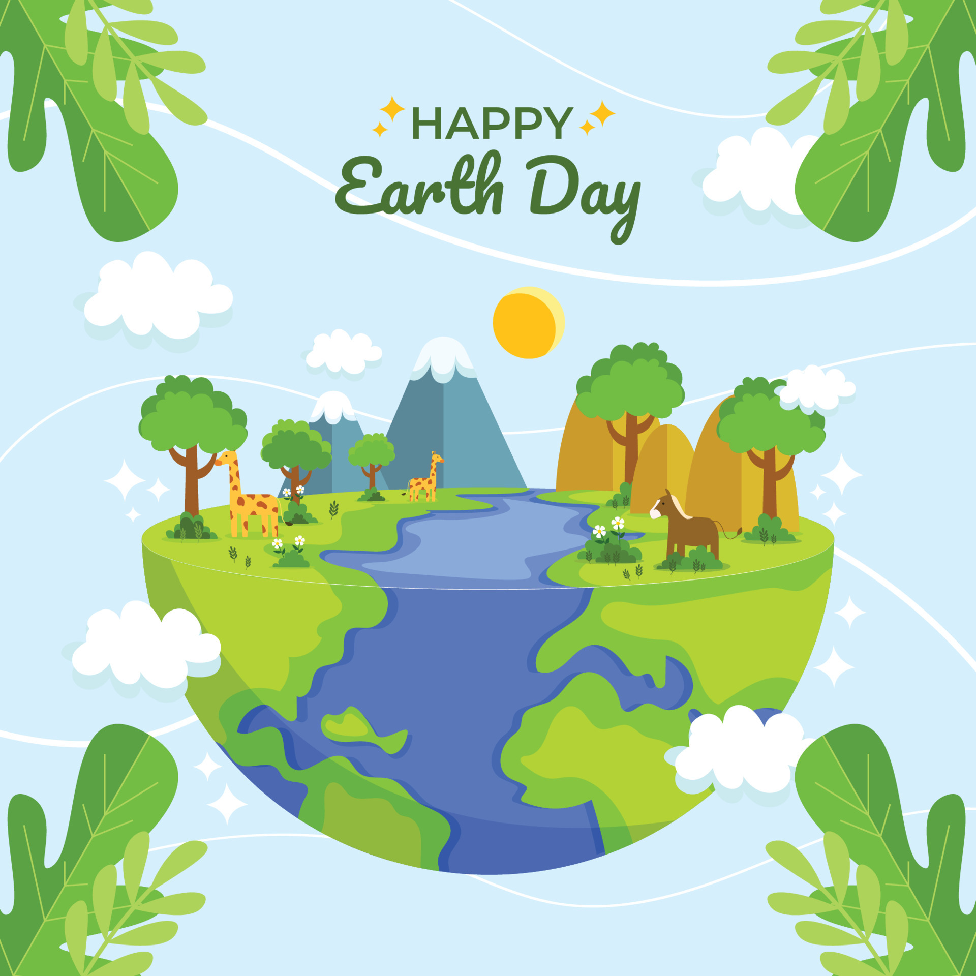Earth Day Celebration 4962728 Vector Art at Vecteezy