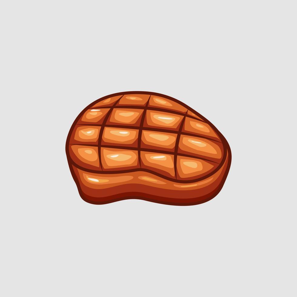 grilled meat illustration, grilled steak icon, cooked barbeque steak ... grilled meat illustration, grilled steak icon, cooked barbeque steak ...