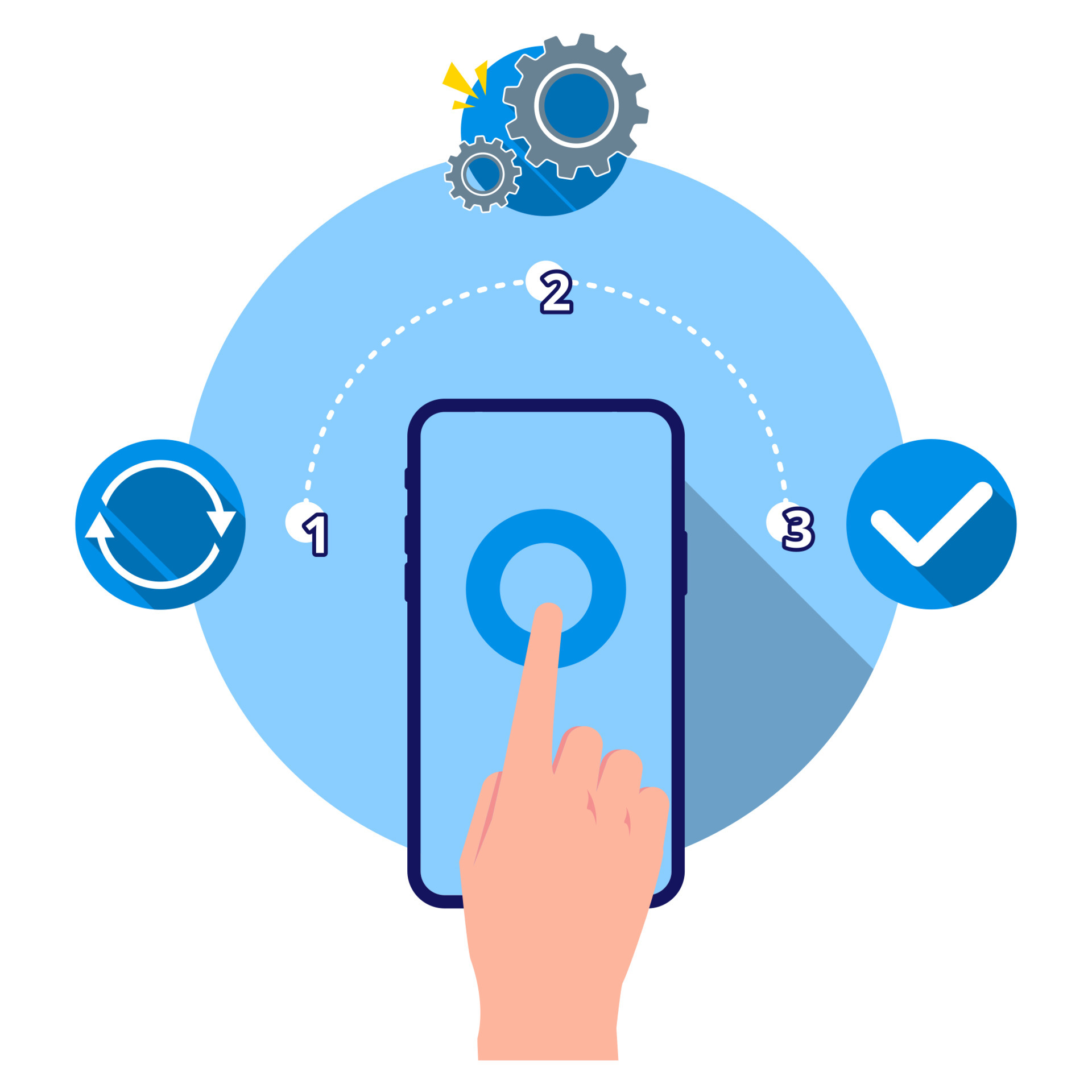 easy to use app concept illustration flat design vector eps10 4968469 ...