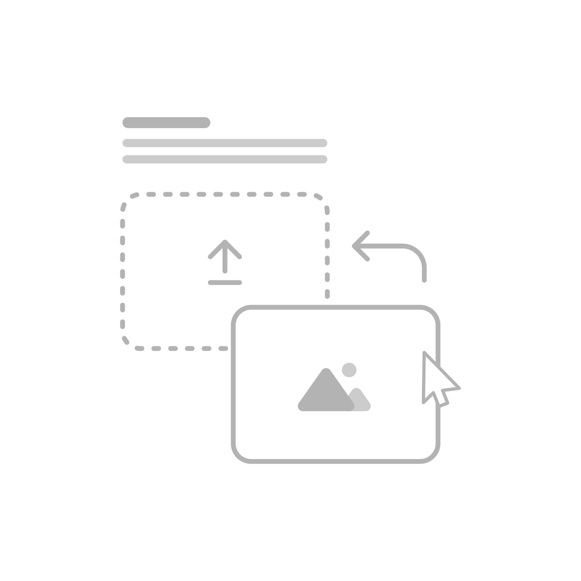 Drag And Drop Image File Concept Illustration Flat Design Vector Eps10