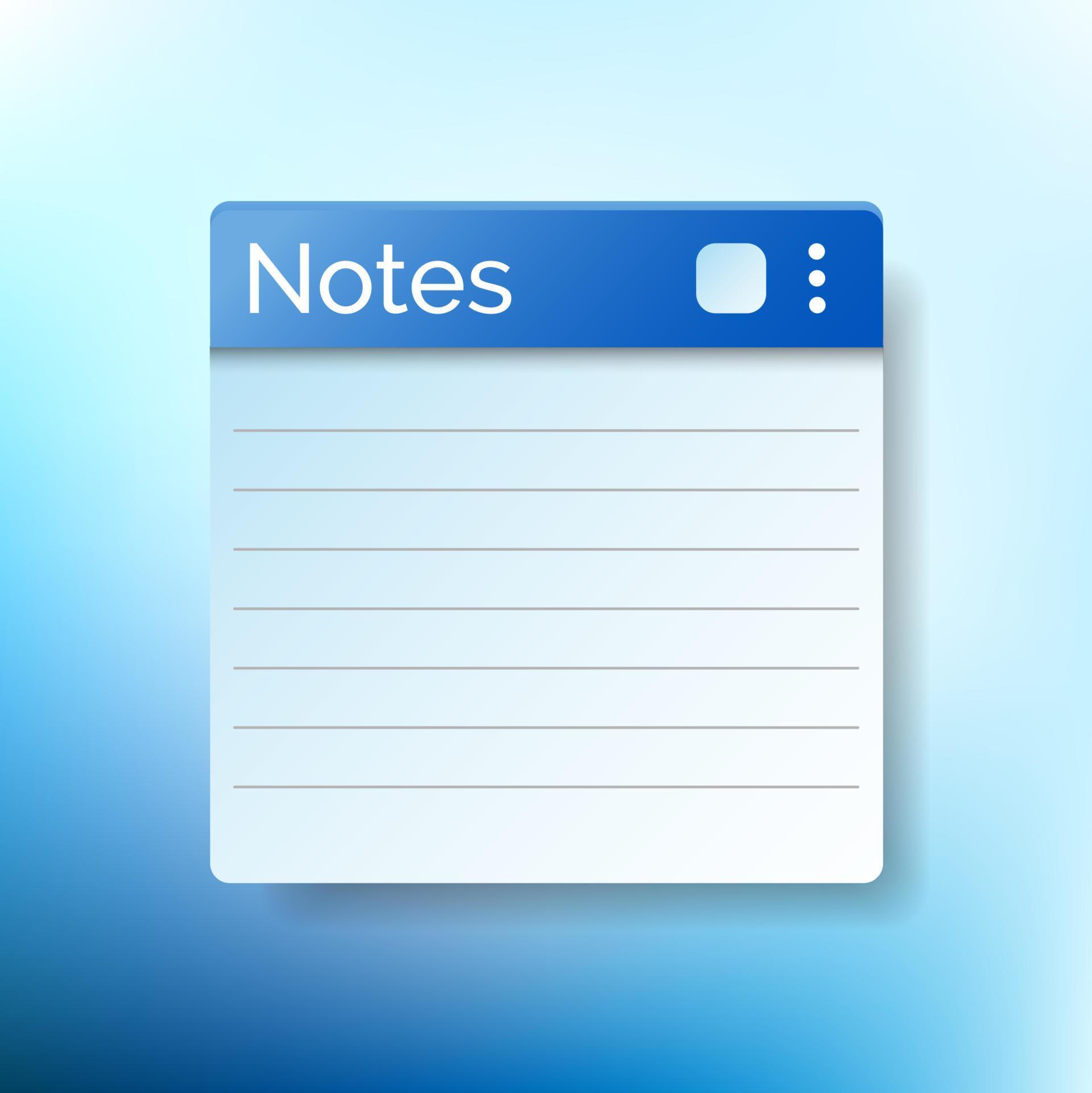 digital notes paper flat icon vector illustration in eps10. simple ...