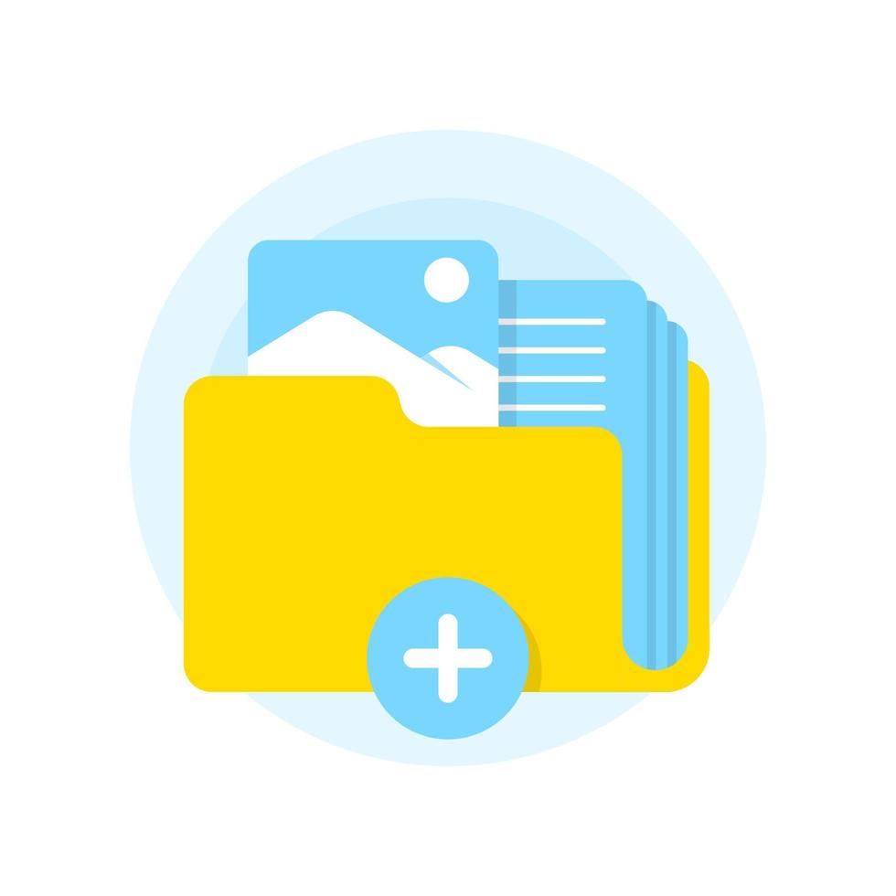 Drag And Drop Add New File Or Image Concept Illustration Flat Design