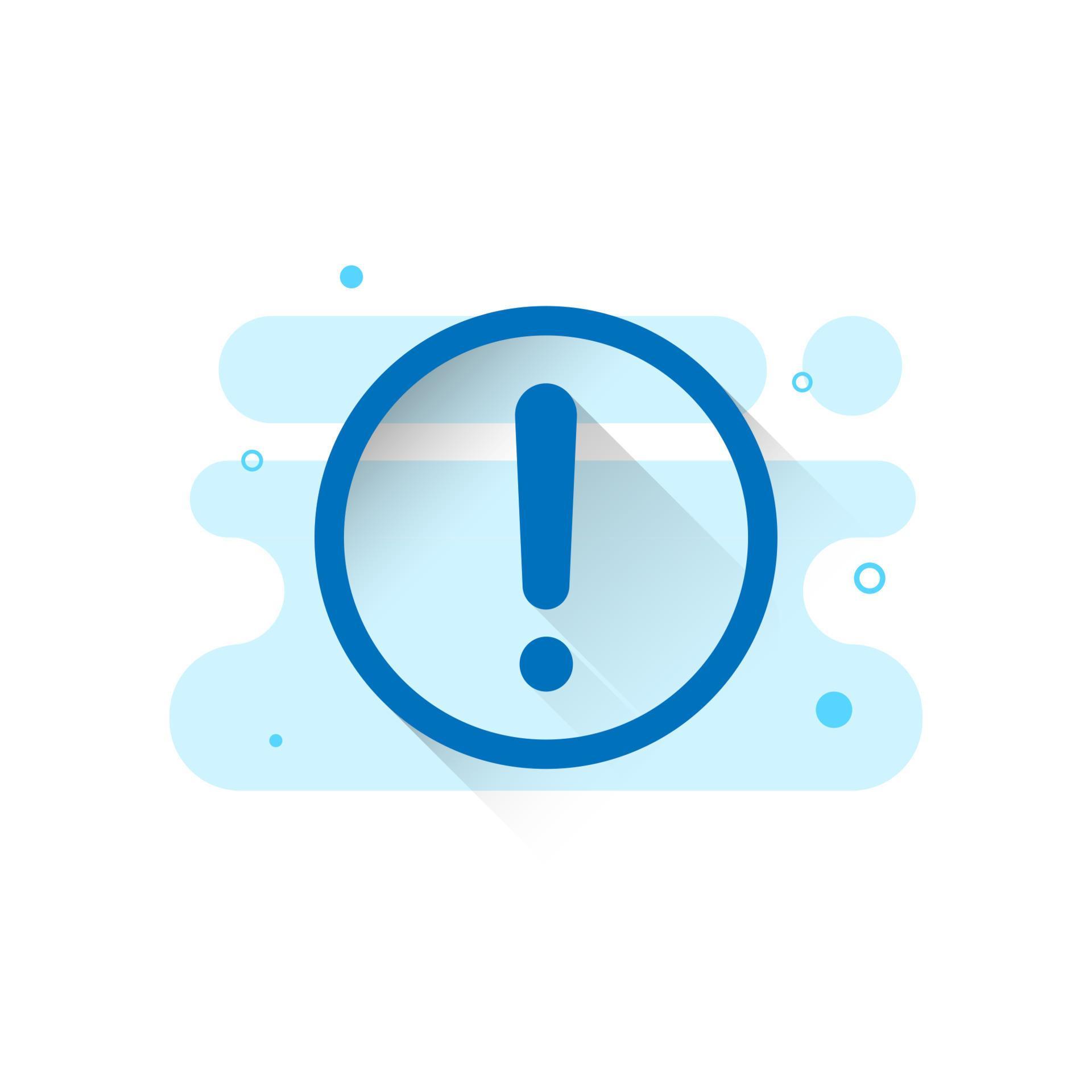 alert mark concept illustration flat design vector eps10. simple ...
