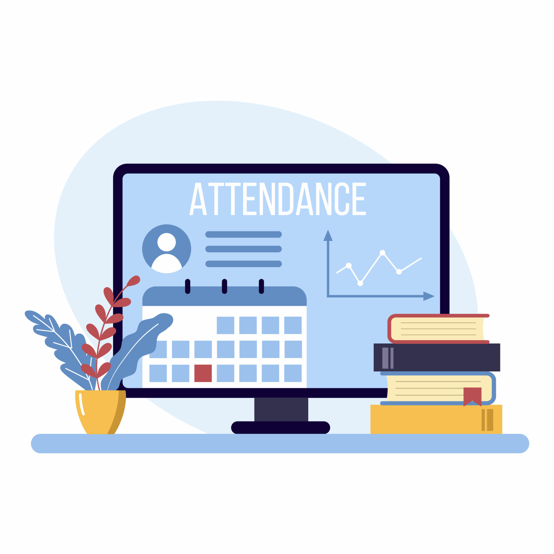 Office software. Attendance management. Business concept. Infographics ... Office software. Attendance management. Business concept. Infographics ...
