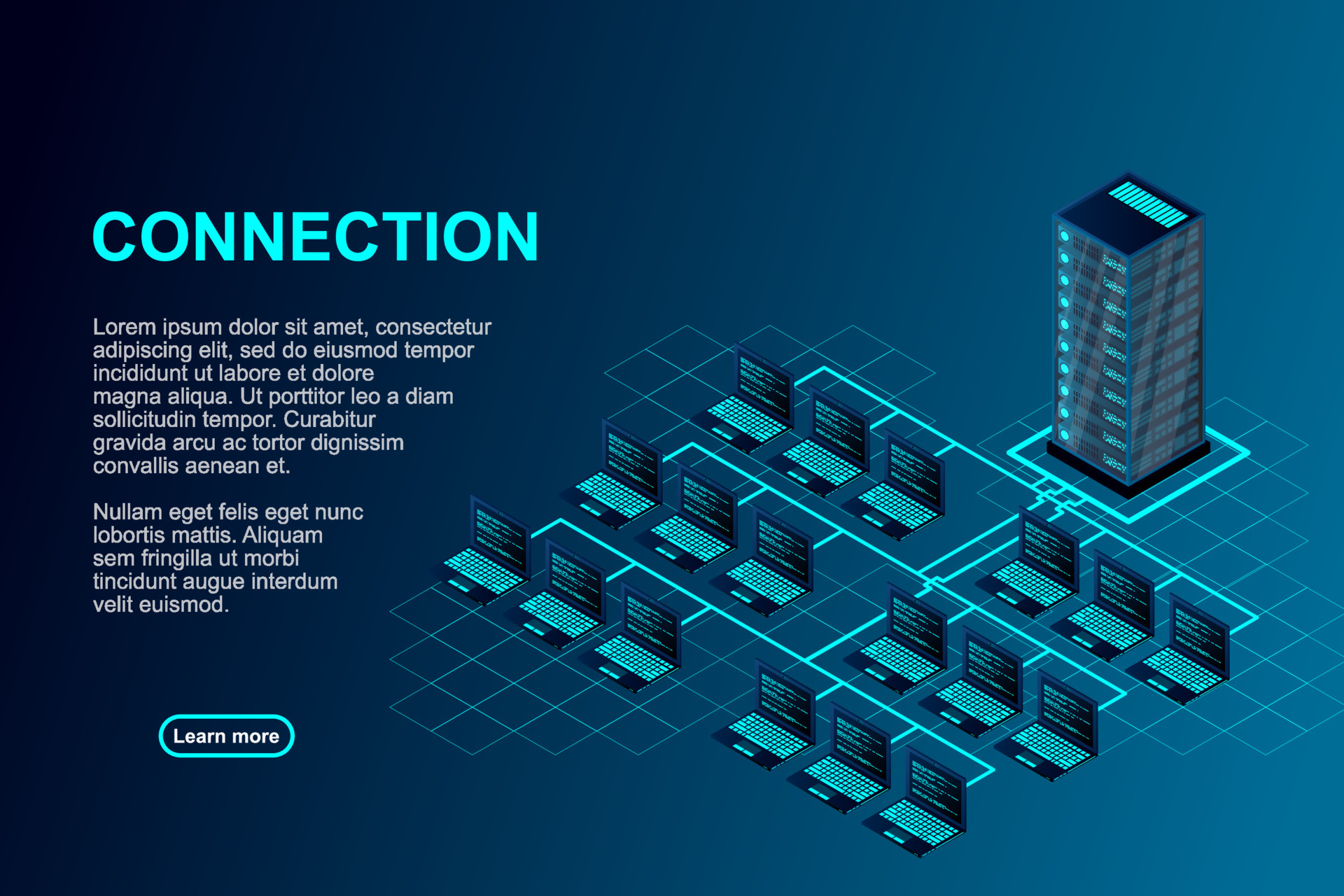 Transfer of user data to the server. Data flow. Data storage. Server ...