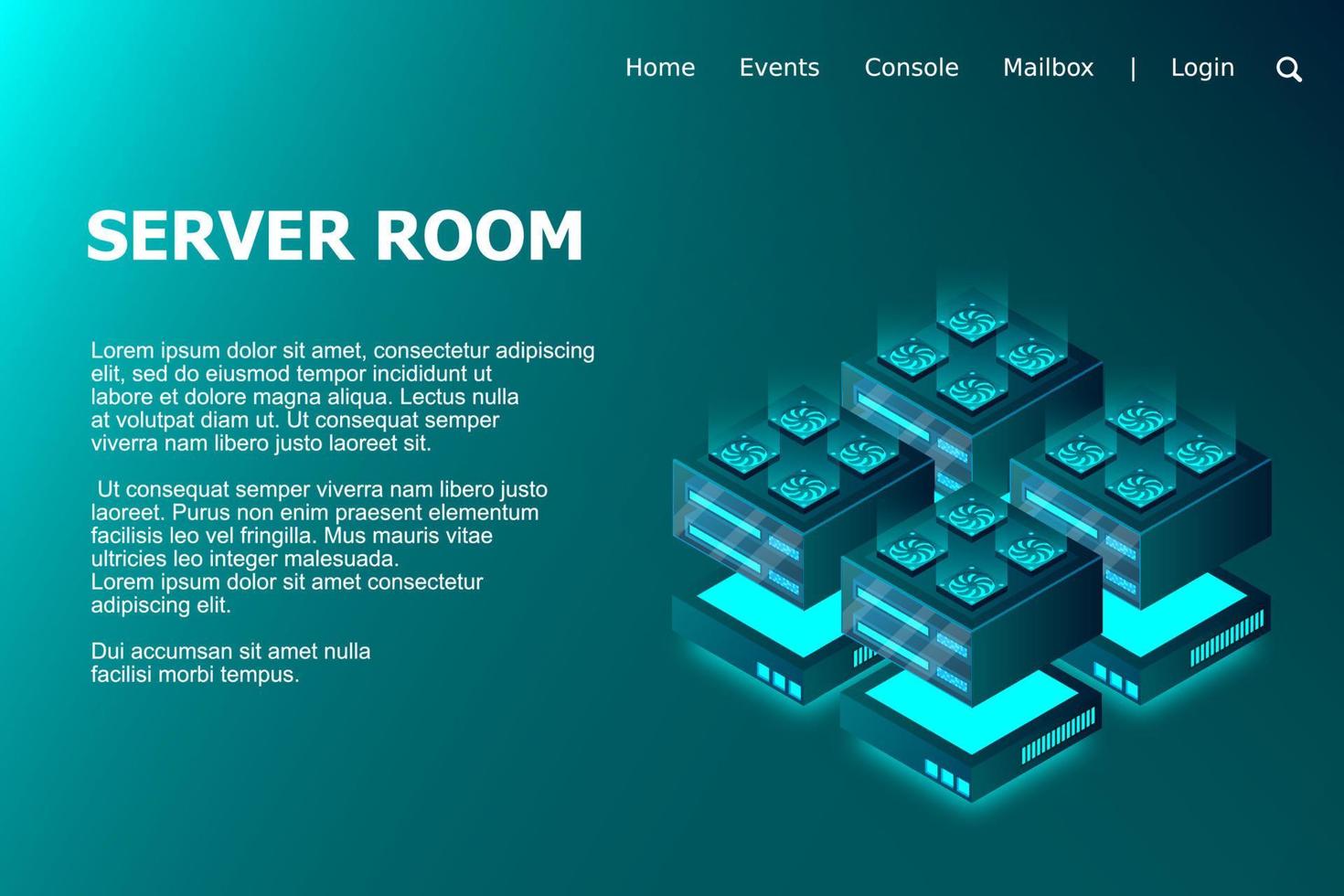 Concept of big data processing center, machine learning, cloud database, station of future, data ...