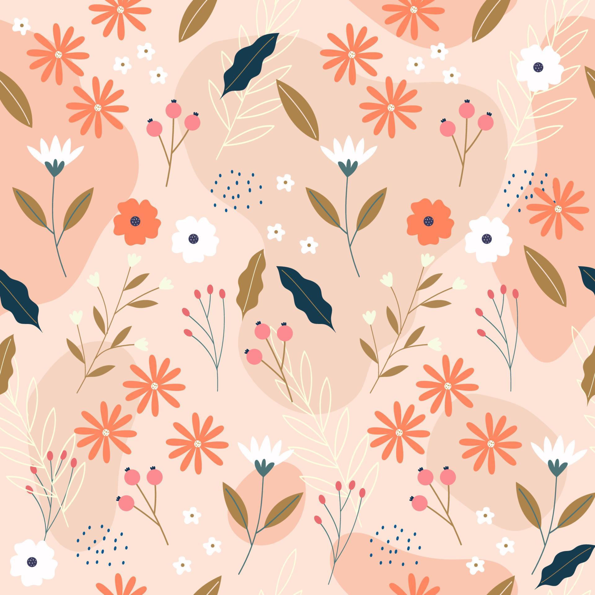 Seamless Spring Floral Pattern 4973592 Vector Art at Vecteezy