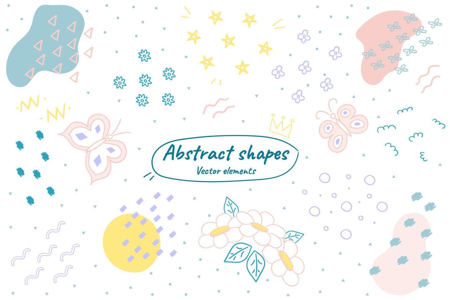 Abstract shapes set. Elements for design. 4973614 Vector Art at Vecteezy