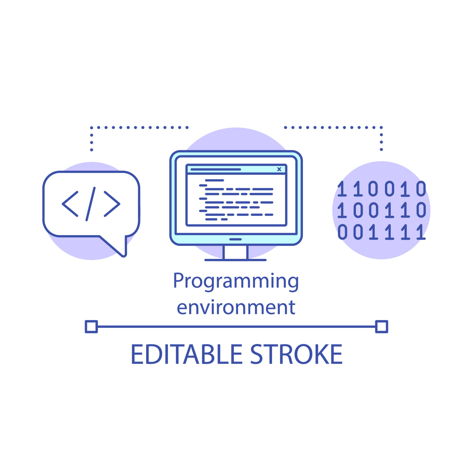 Software Programming Environment Concept Icon App Engineering Program Development Idea Thin 9411