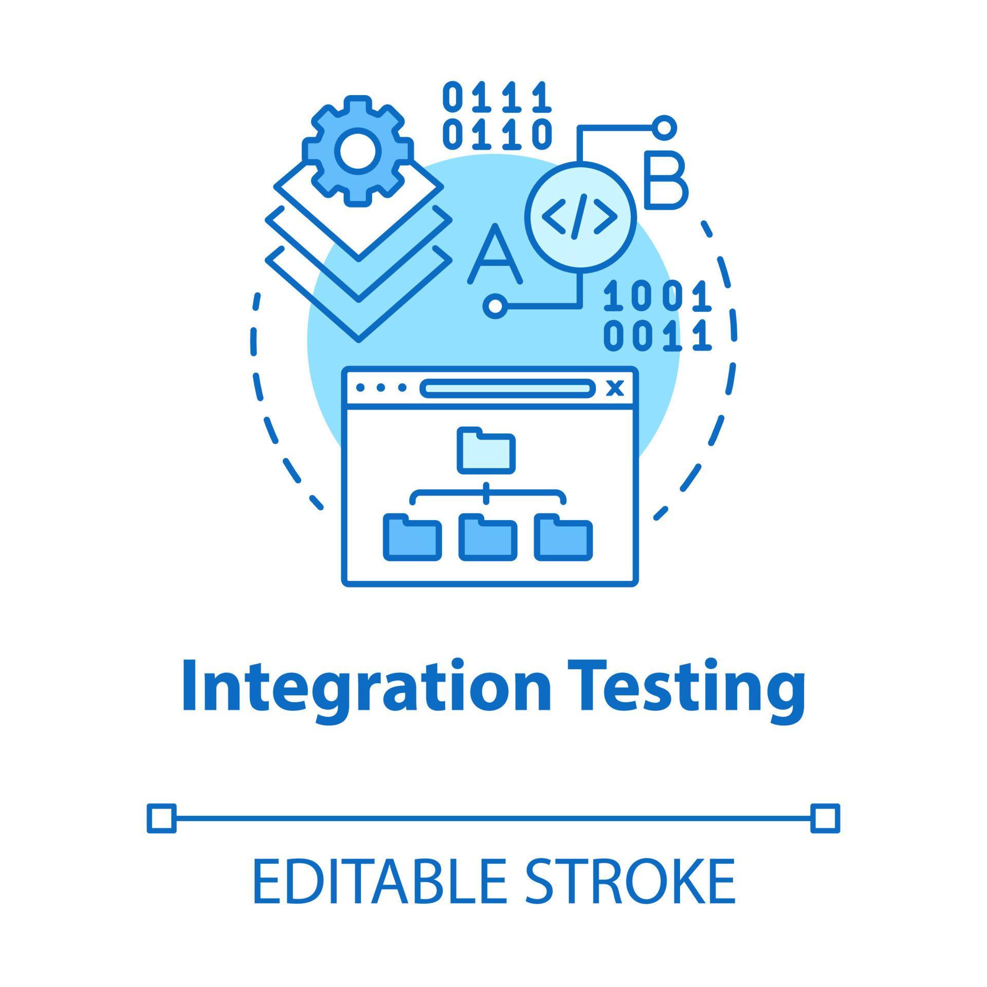 Integration Testing Turquoise Concept Icon Software Development Stage