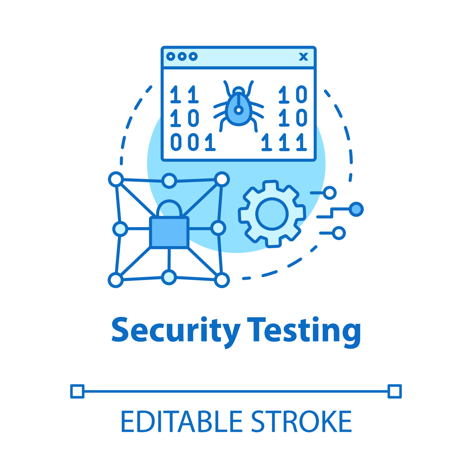 Security Testing Turquoise Concept Icon Software Development Stage