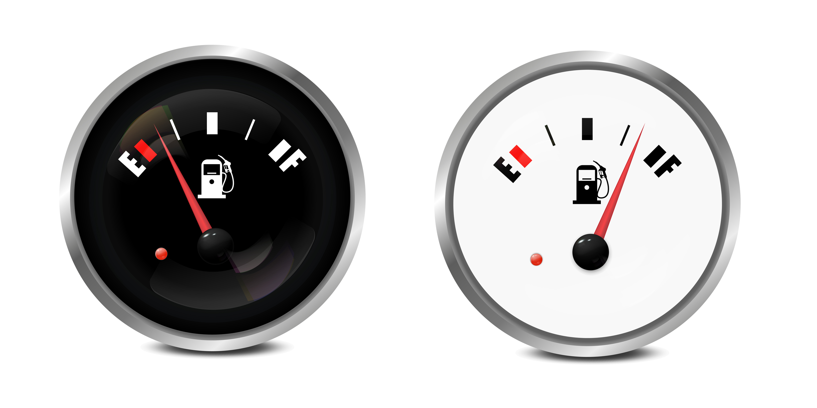 Vector 3d Realistic Black and White Circle Gas Fuel Tank Gauge, Oil ... Vector 3d Realistic Black and White Circle Gas Fuel Tank Gauge, Oil ...