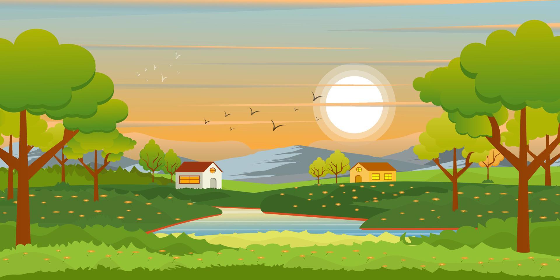 A spring background 4986048 Vector Art at Vecteezy