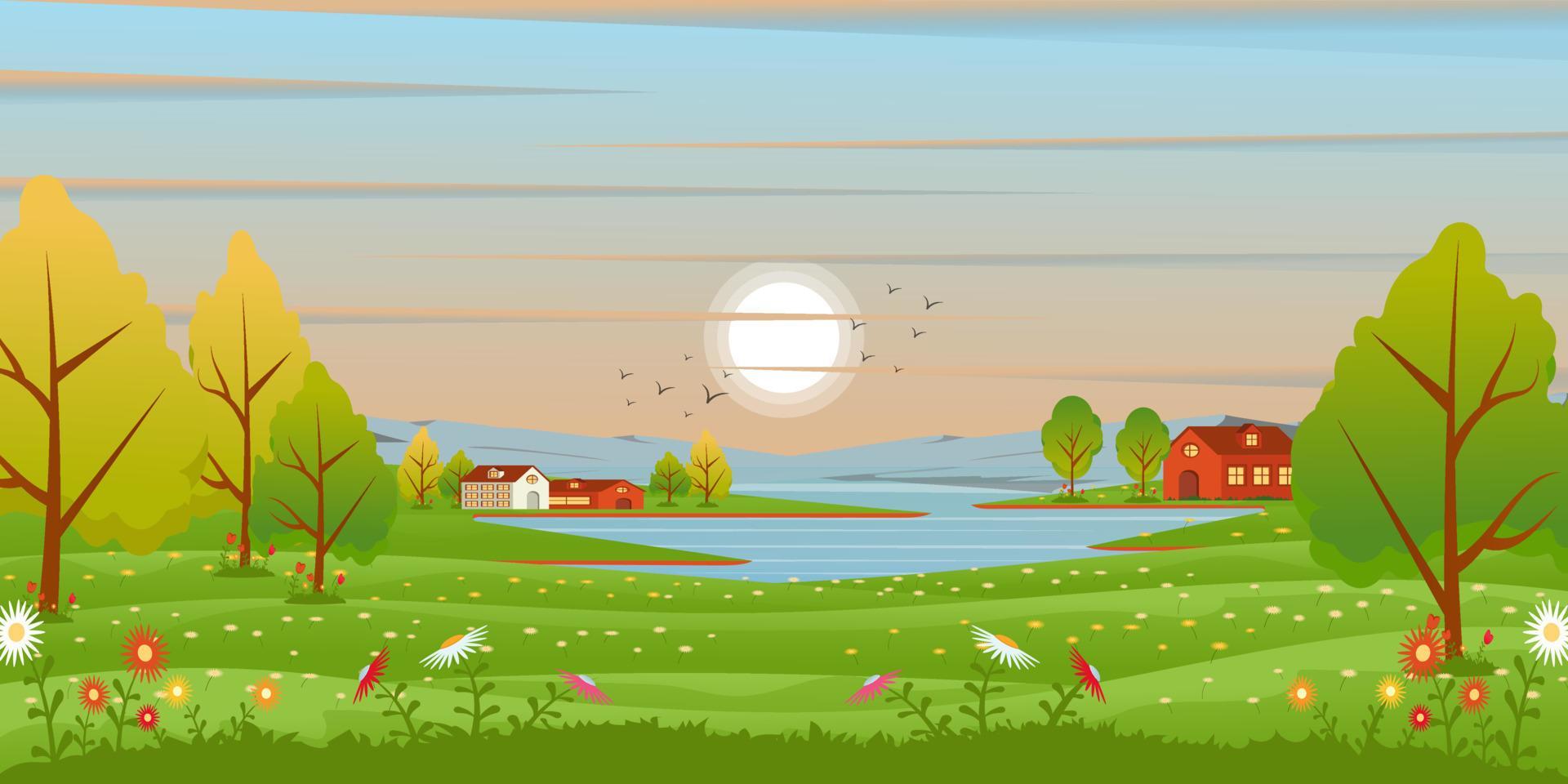 A spring background 4986049 Vector Art at Vecteezy