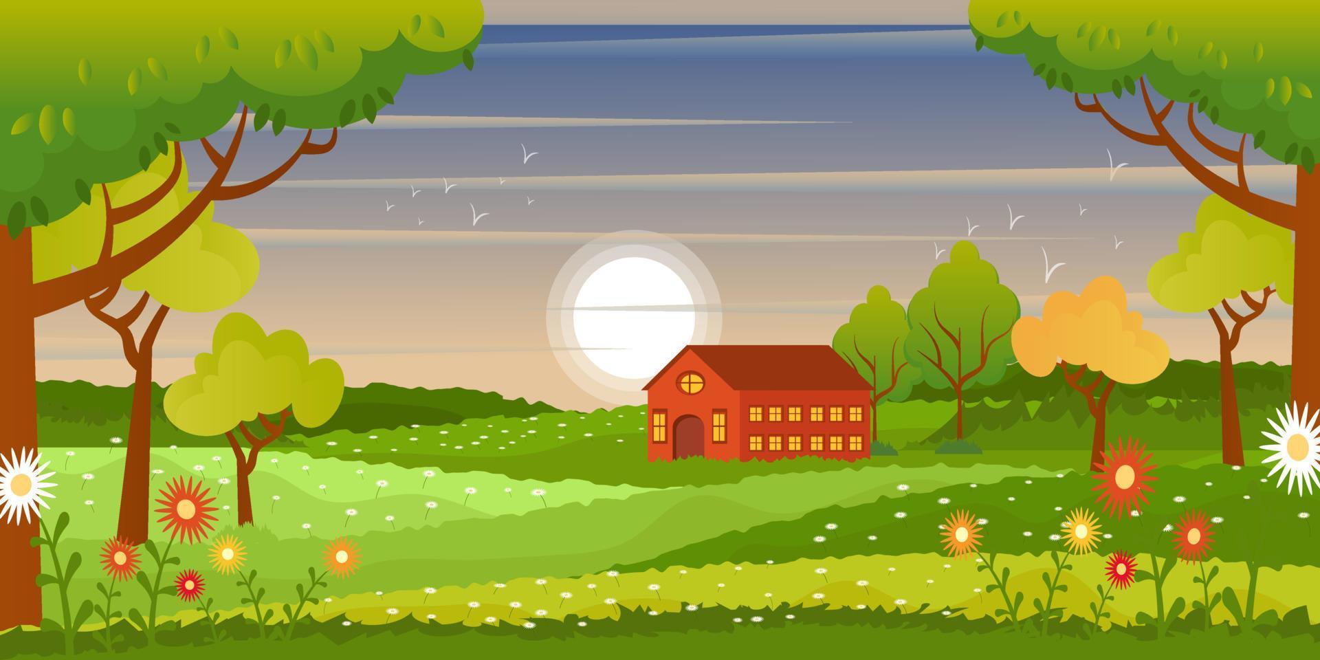 A spring background 4986056 Vector Art at Vecteezy