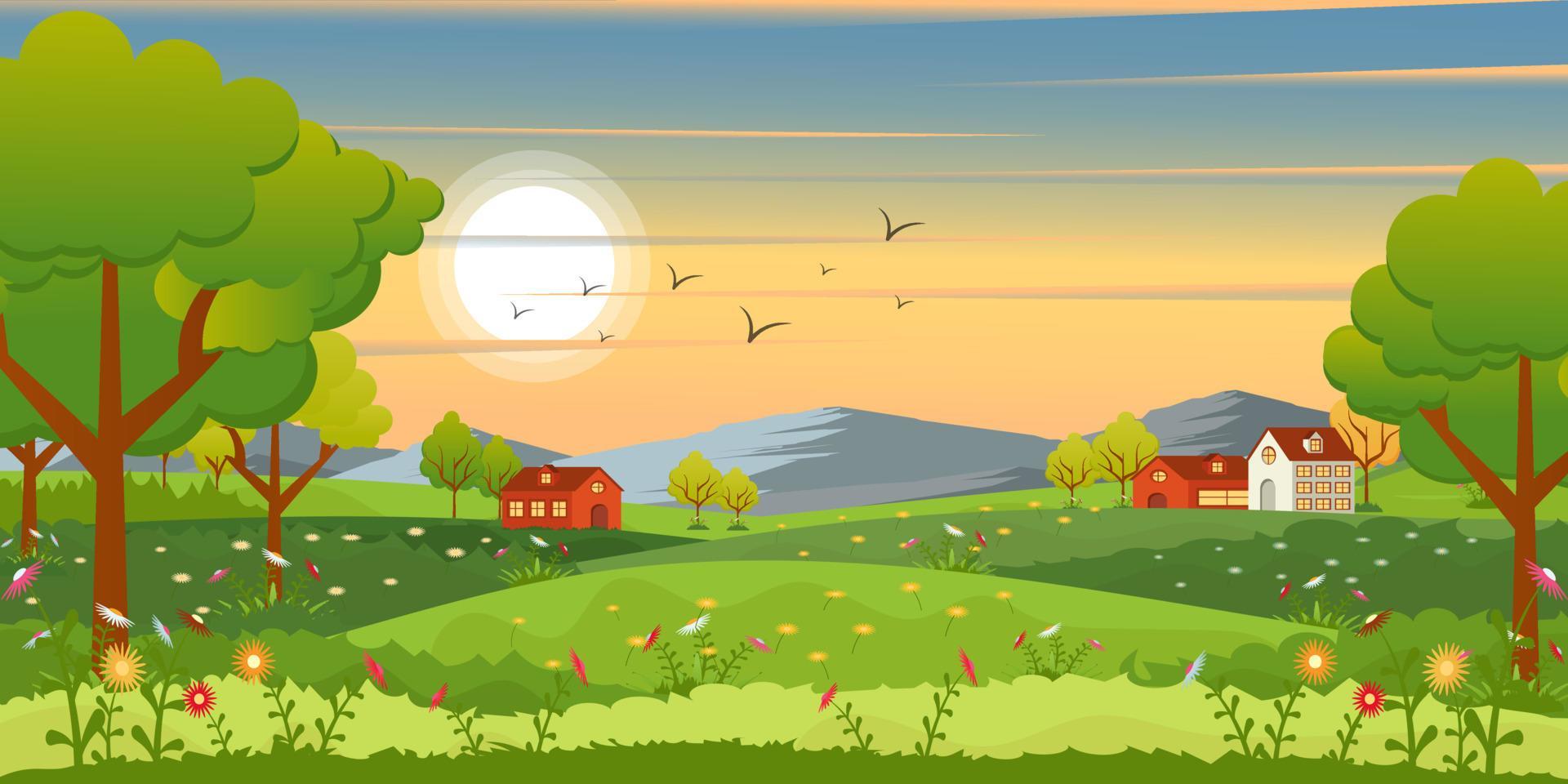 A spring background 4986057 Vector Art at Vecteezy