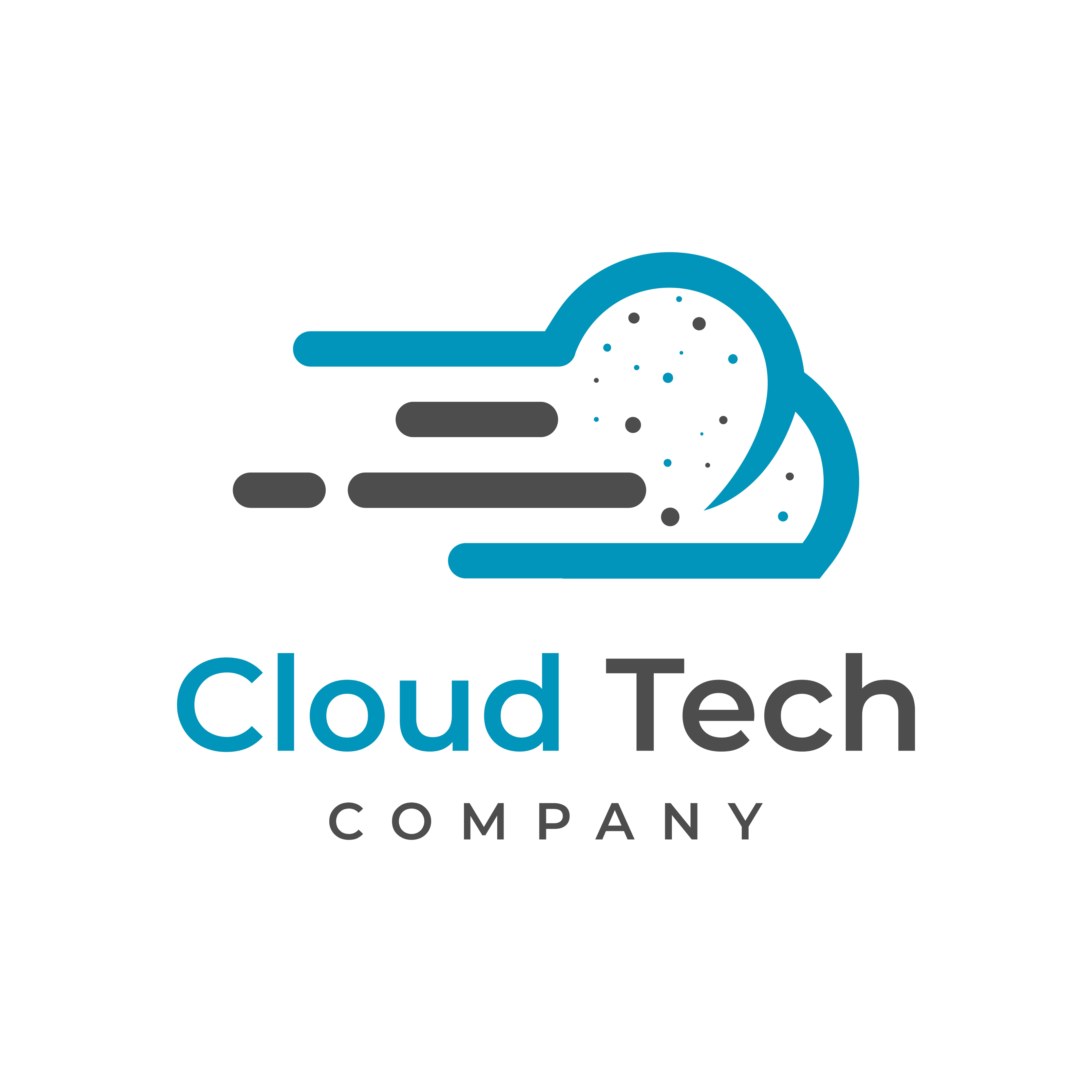 cloud tech logo design template 4987708 Vector Art at Vecteezy