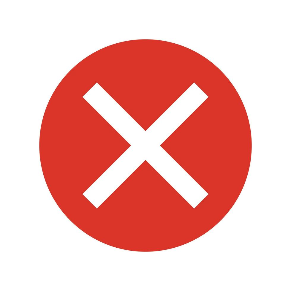 Red wrong mark icon Free Vector 4988429 Vector Art at Vecteezy Red wrong mark icon Free Vector 4988429 Vector Art at Vecteezy