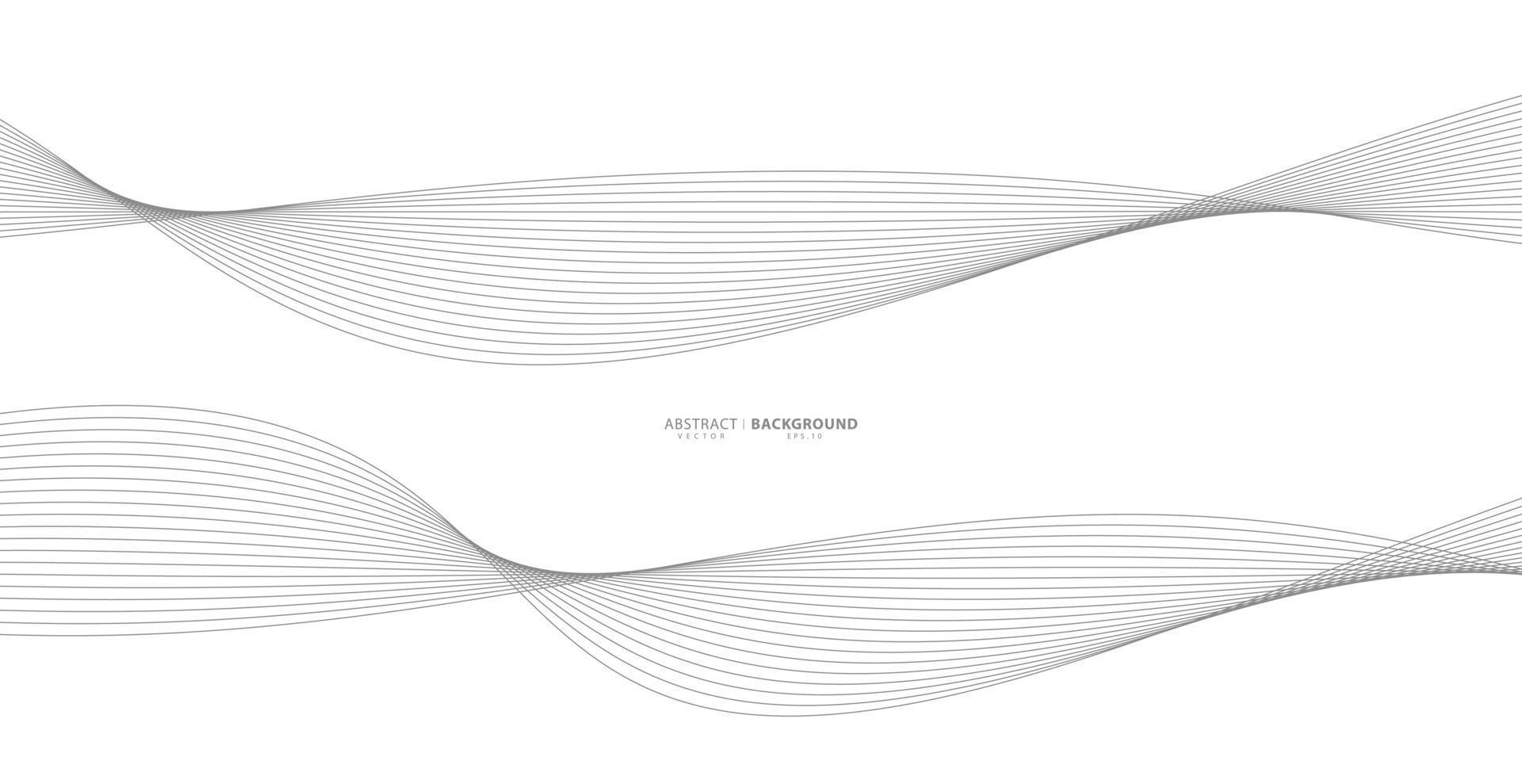 Abstract wavy stripes on a white background isolated. Wave line art ...