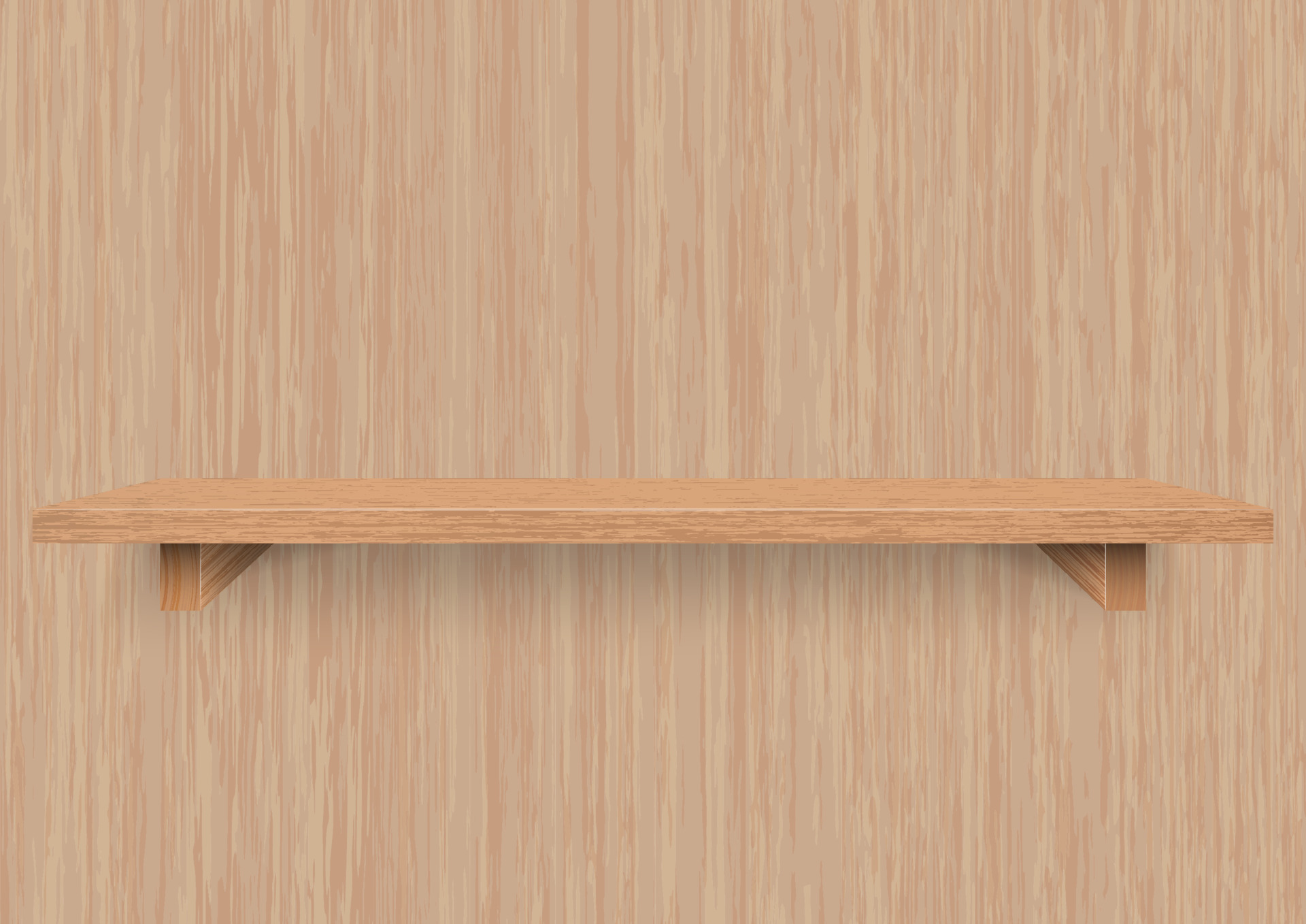 wooden shelf vector 4992122 Vector Art at Vecteezy