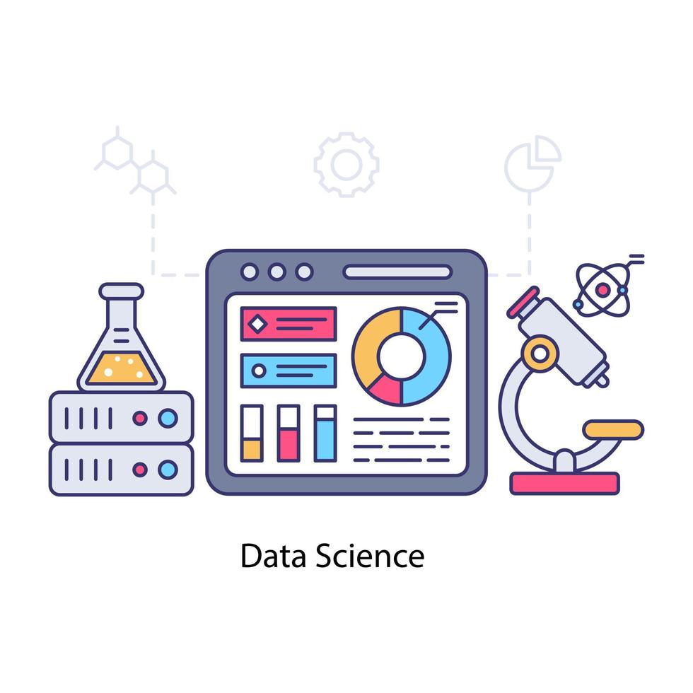 Trendy design illustration of data science 4998071 Vector Art at Vecteezy