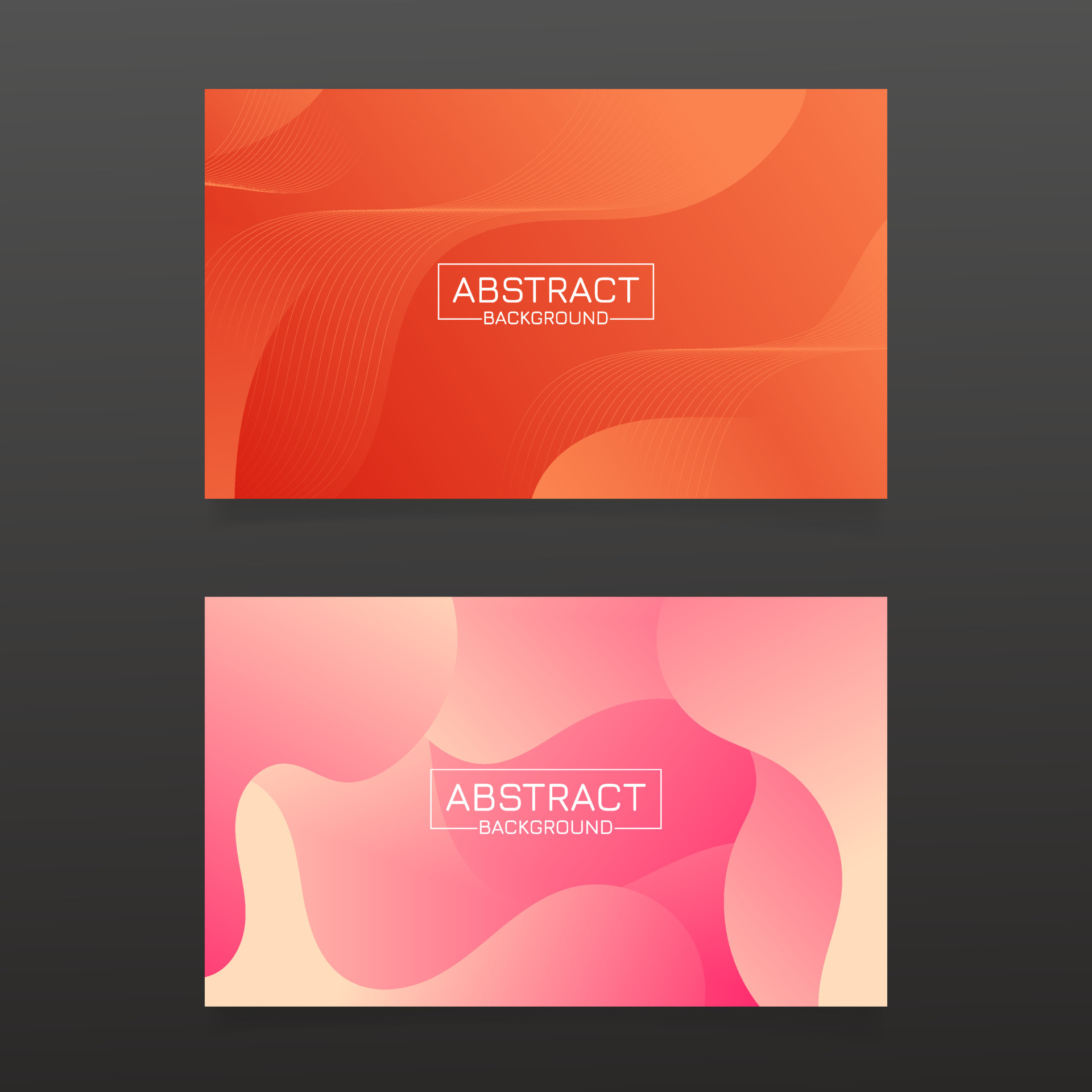 Set Abstract Colorful Minimal Geometric Background 5003768 Vector Art ...