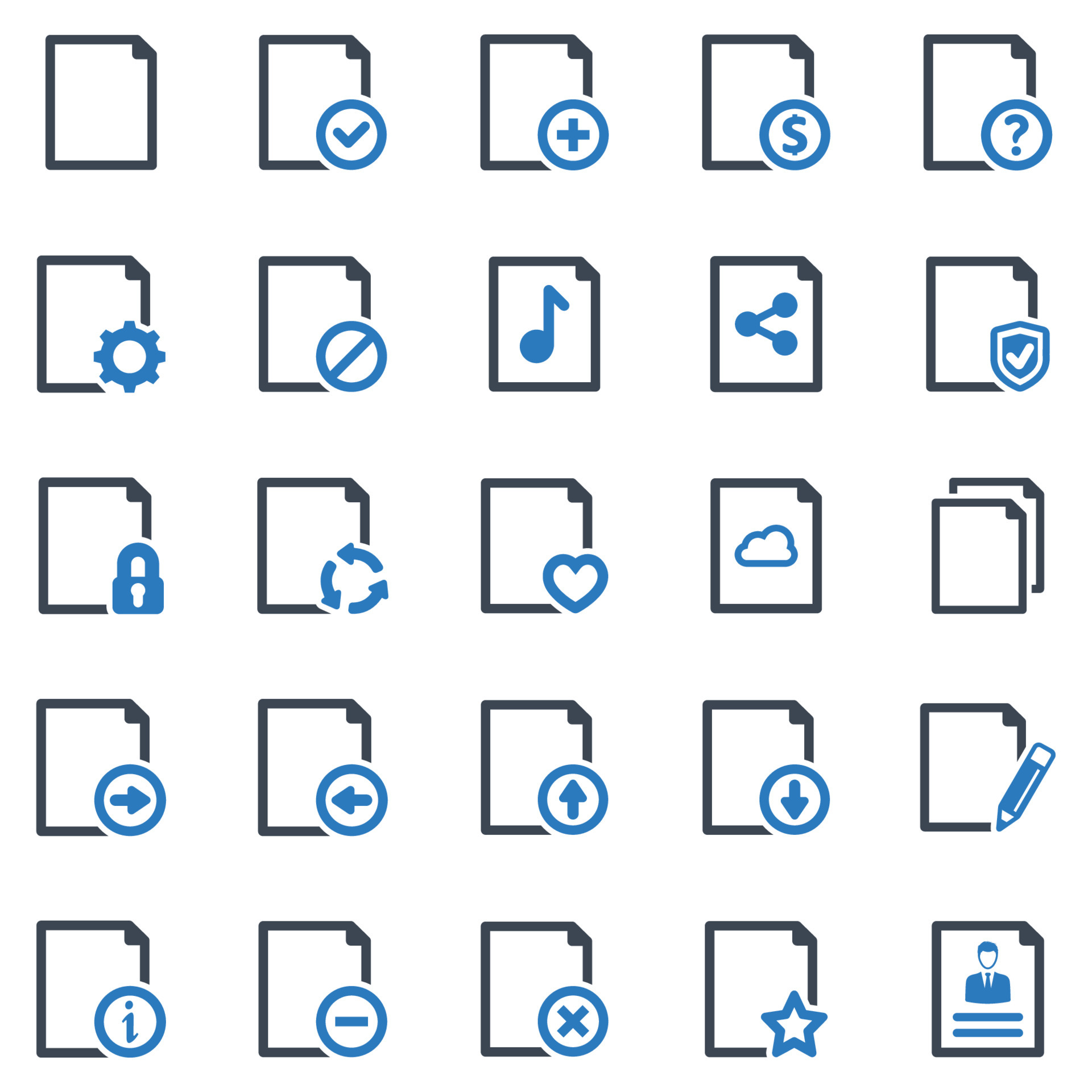 Files Documents Icon Set - vector illustration . file, document, files ... Files Documents Icon Set - vector illustration . file, document, files ...