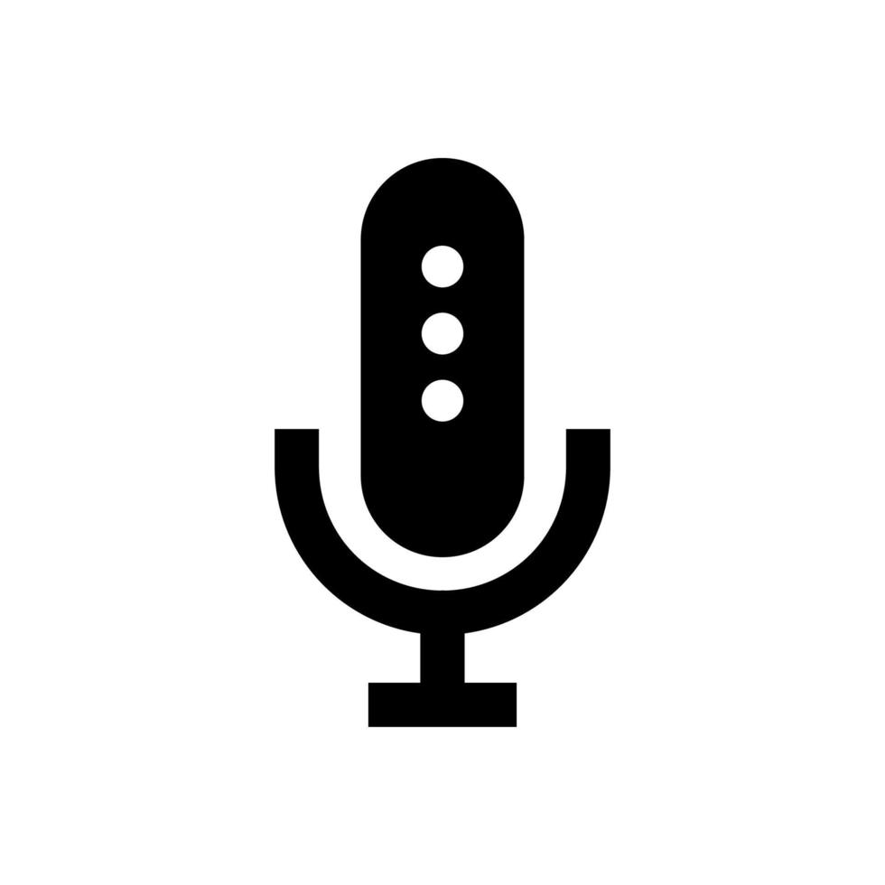 Icono De Vector De Micrófono Icono De Diseño Web Icono De Vector De