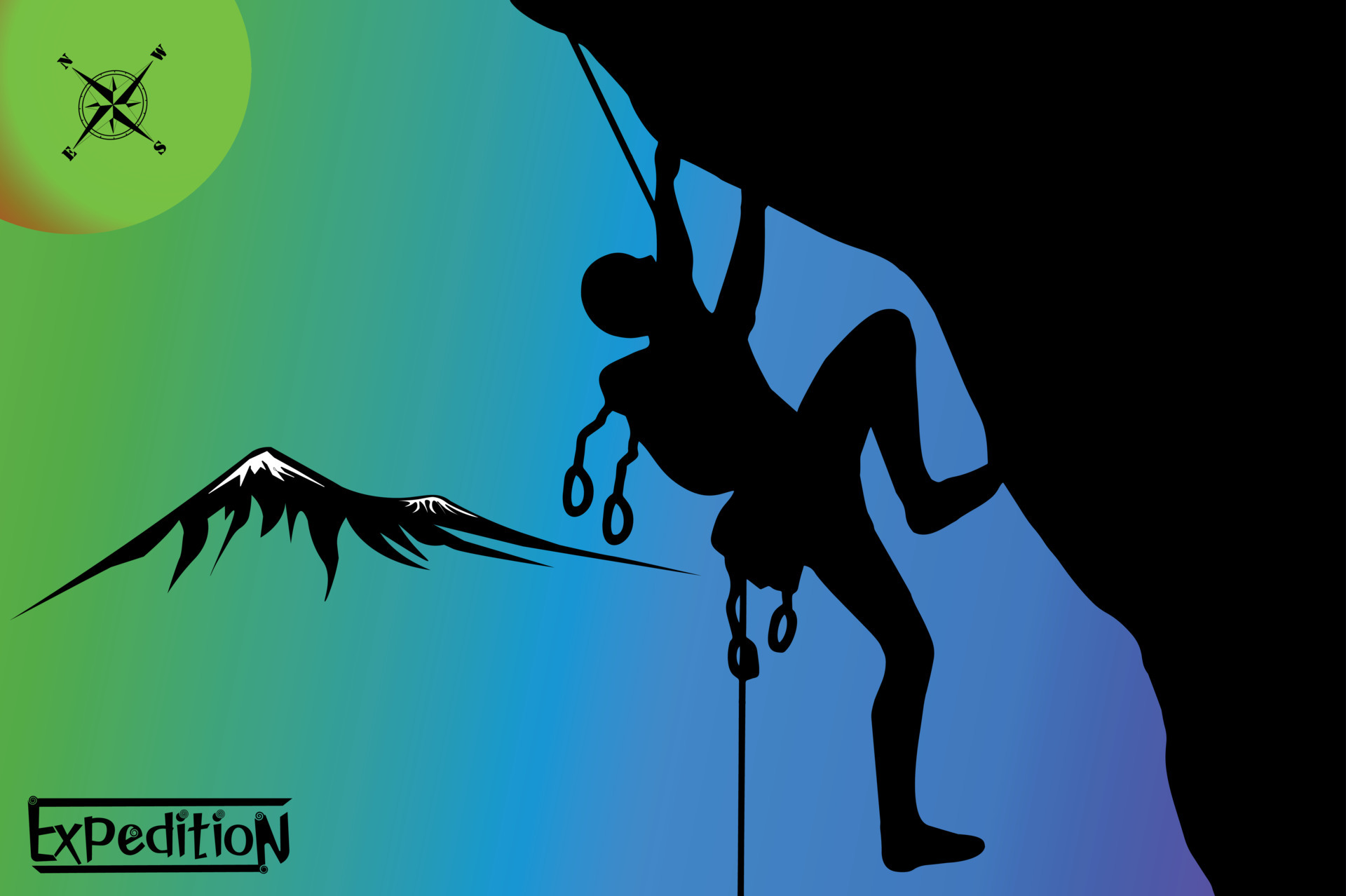 rock climbing vector illustration 5015843 Vector Art at Vecteezy