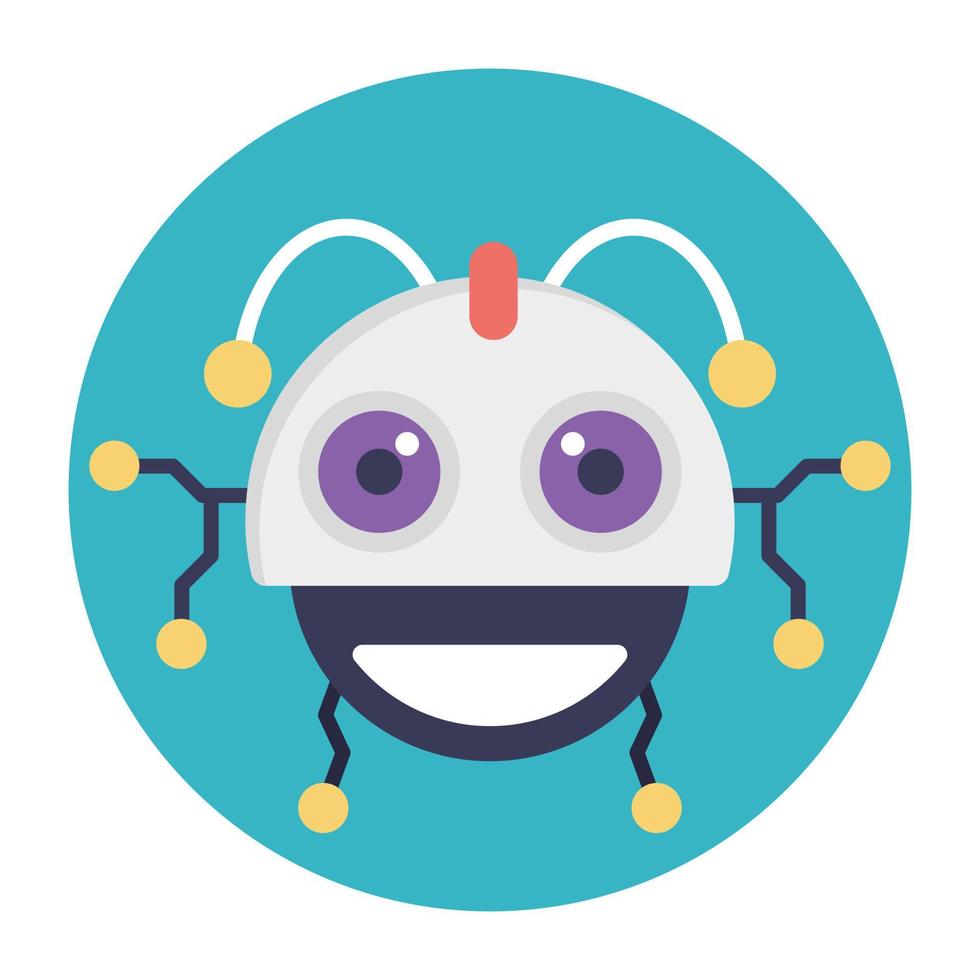 Smiling Robot Concepts 5036435 Vector Art at Vecteezy