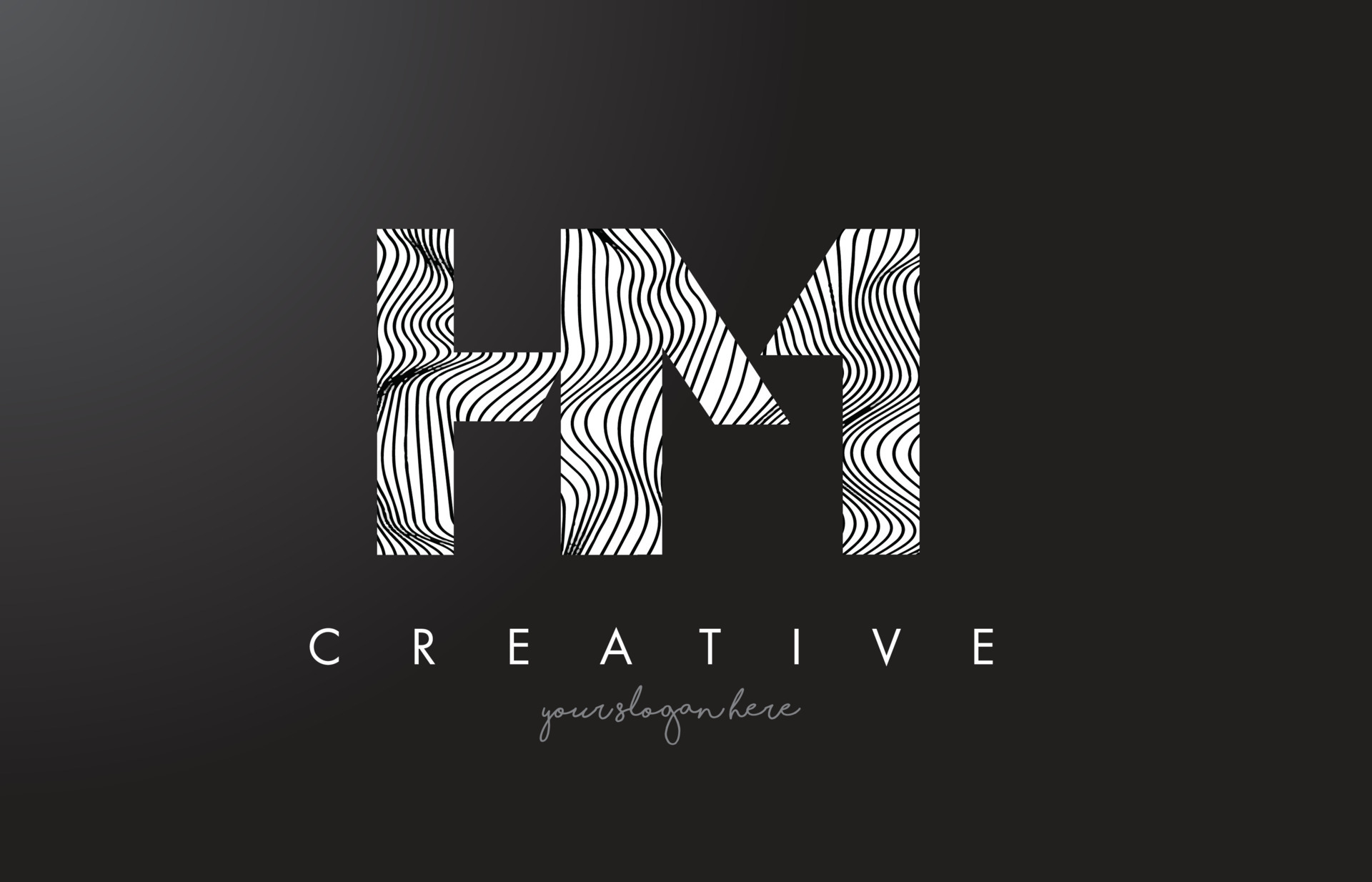 HM H M Letter Logo with Zebra Lines Texture Design Vector. 5037319 ... HM H M Letter Logo with Zebra Lines Texture Design Vector. 5037319 ...