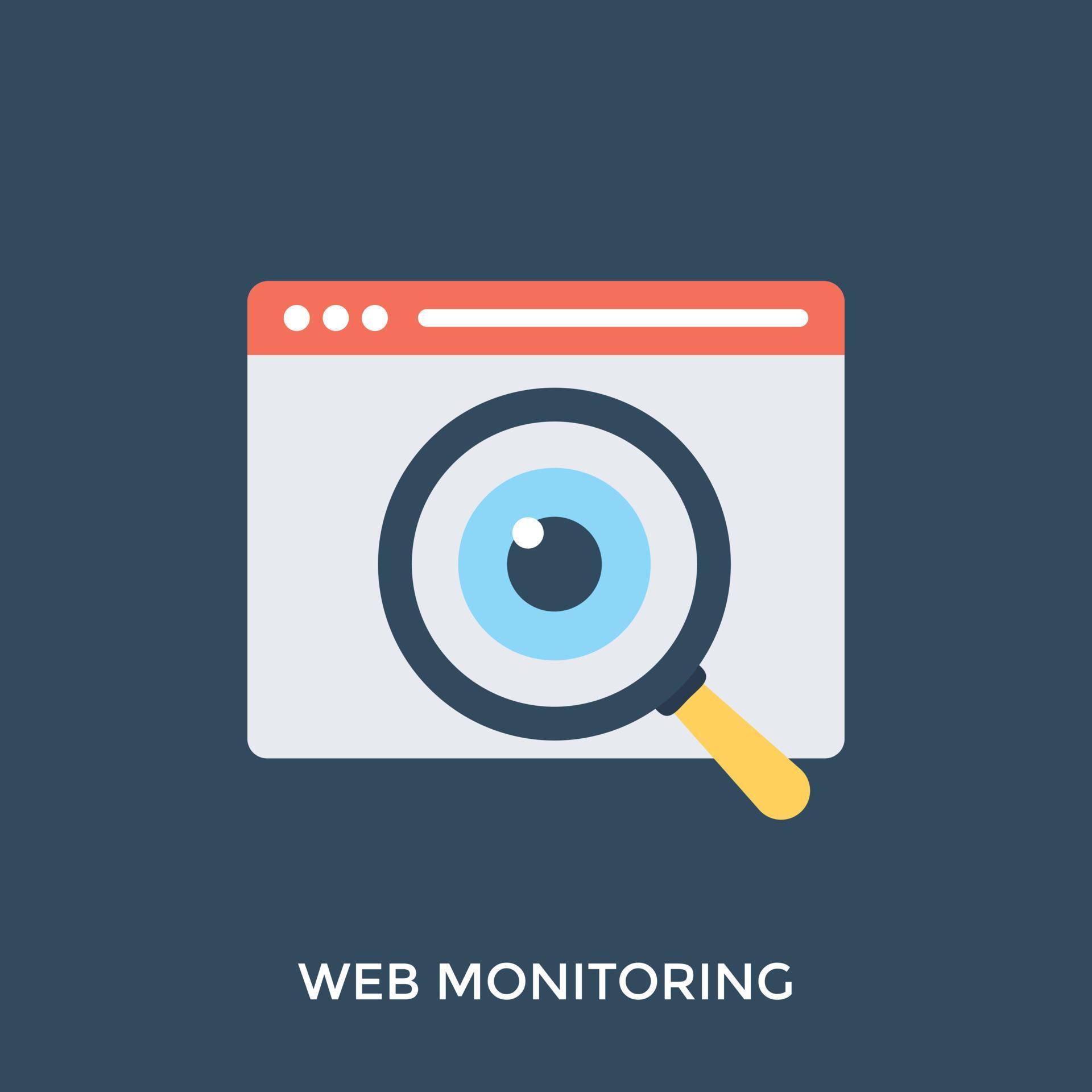 Web Monitoring Concepts 5052112 Vector Art at Vecteezy